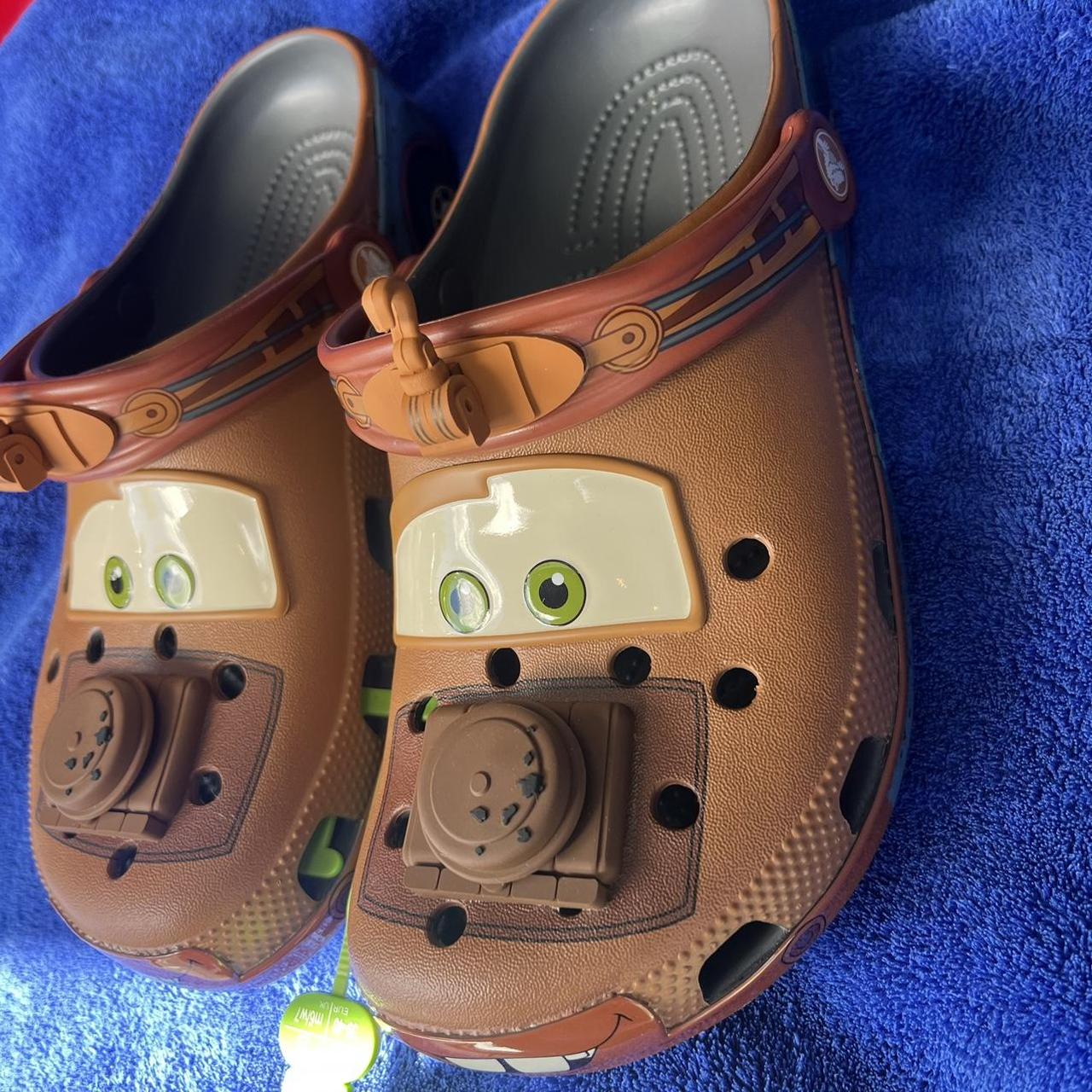 New with tags. CROCS Disney Cars Tow Mater. Womens... - Depop