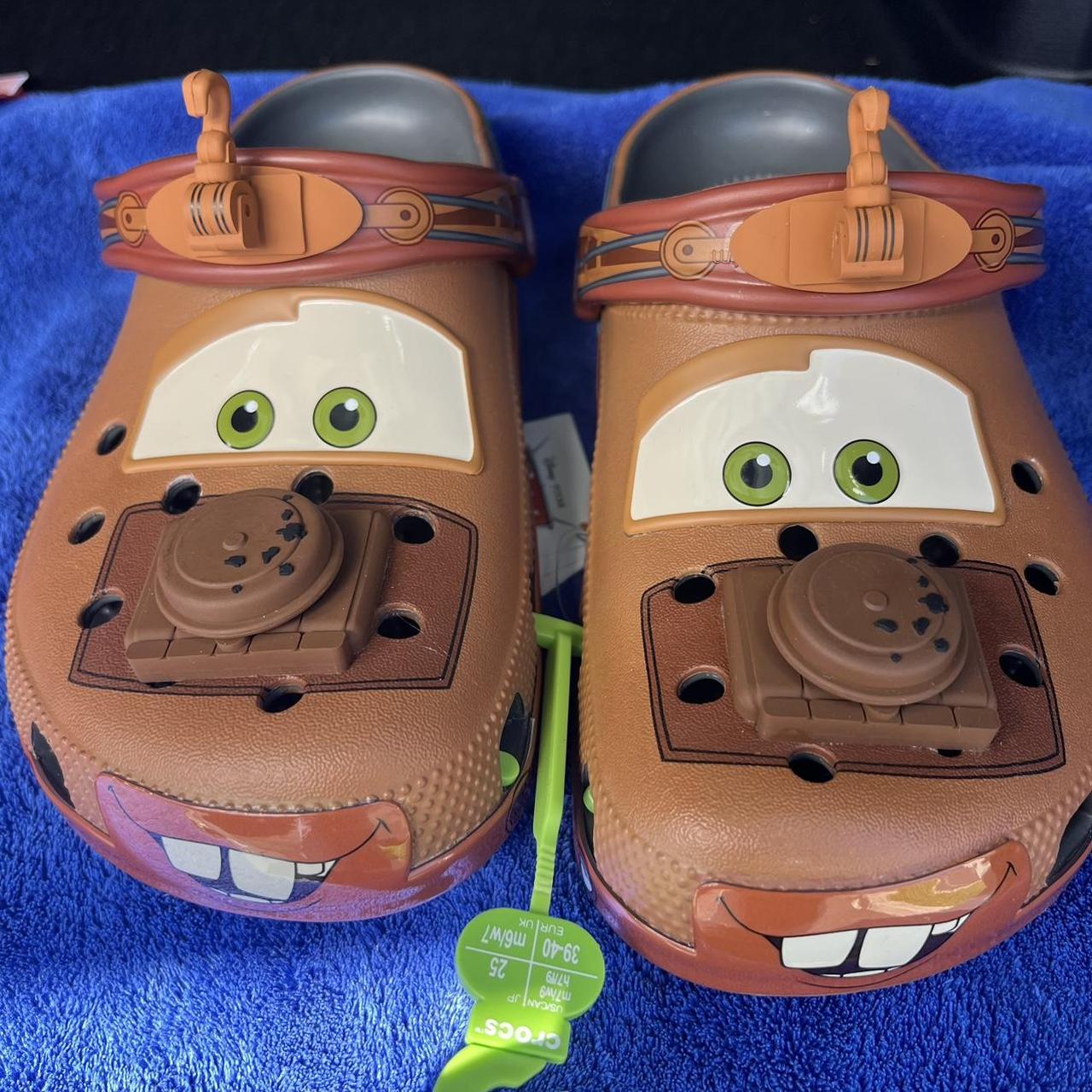 New with tags. CROCS Disney Cars Tow Mater. Womens... - Depop
