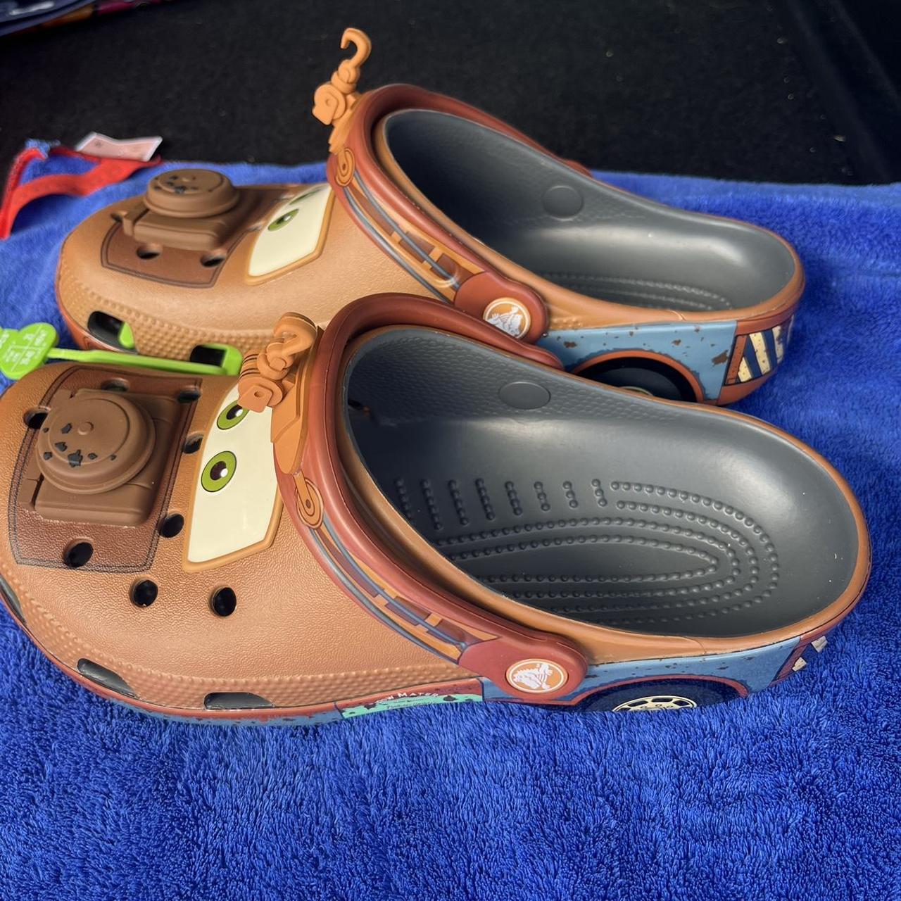 New with tags. CROCS Disney Cars Tow Mater. Womens... - Depop
