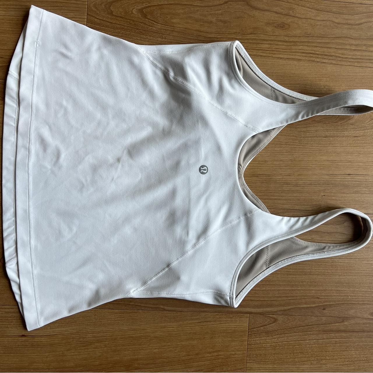 LuluLemon Full Length Align Tank White Size... - Depop