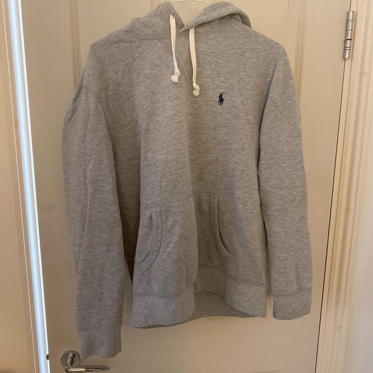 Polo Ralph Lauren Grey Hoodie Size Men’s Small - Depop