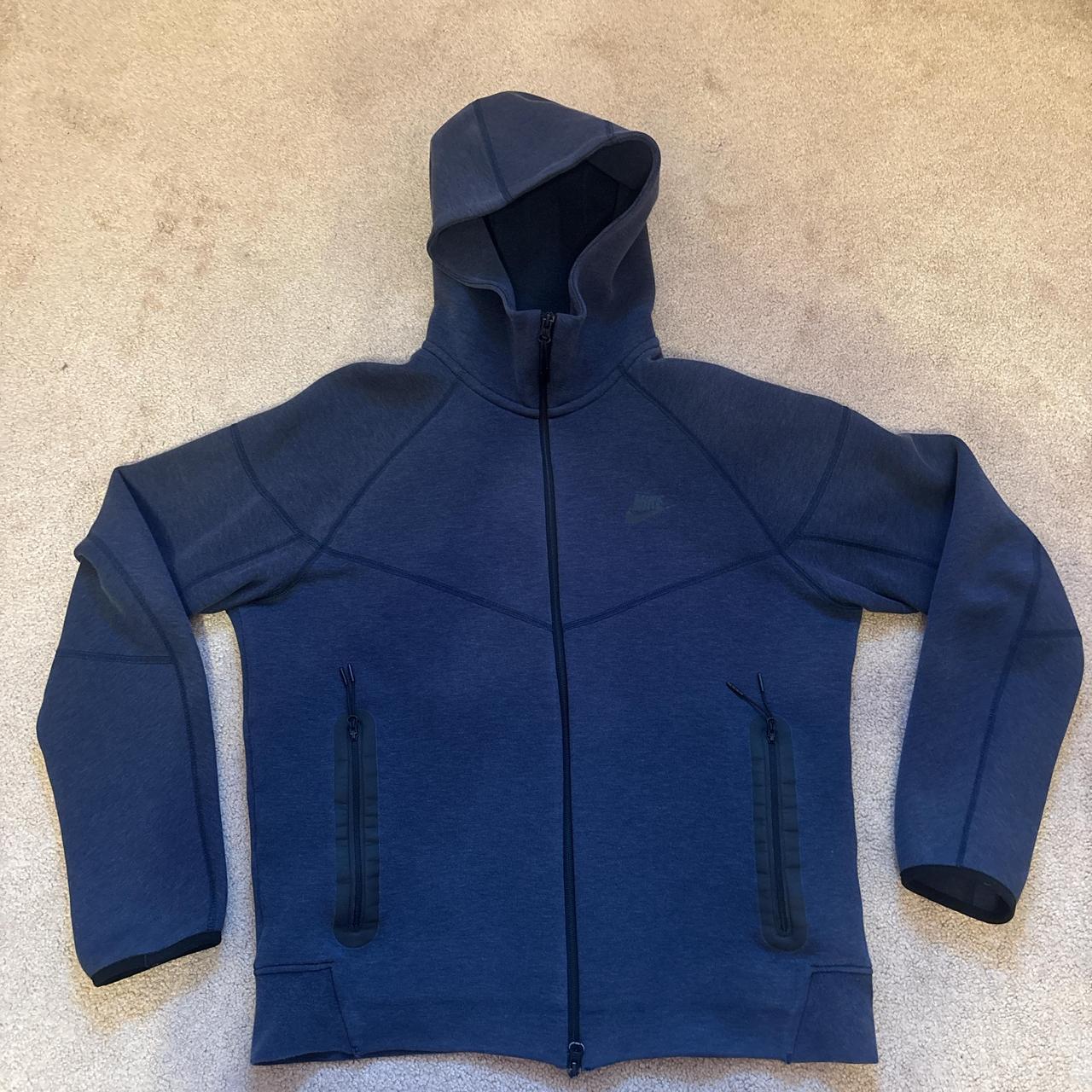 Medium navy blue Nike tech - Depop