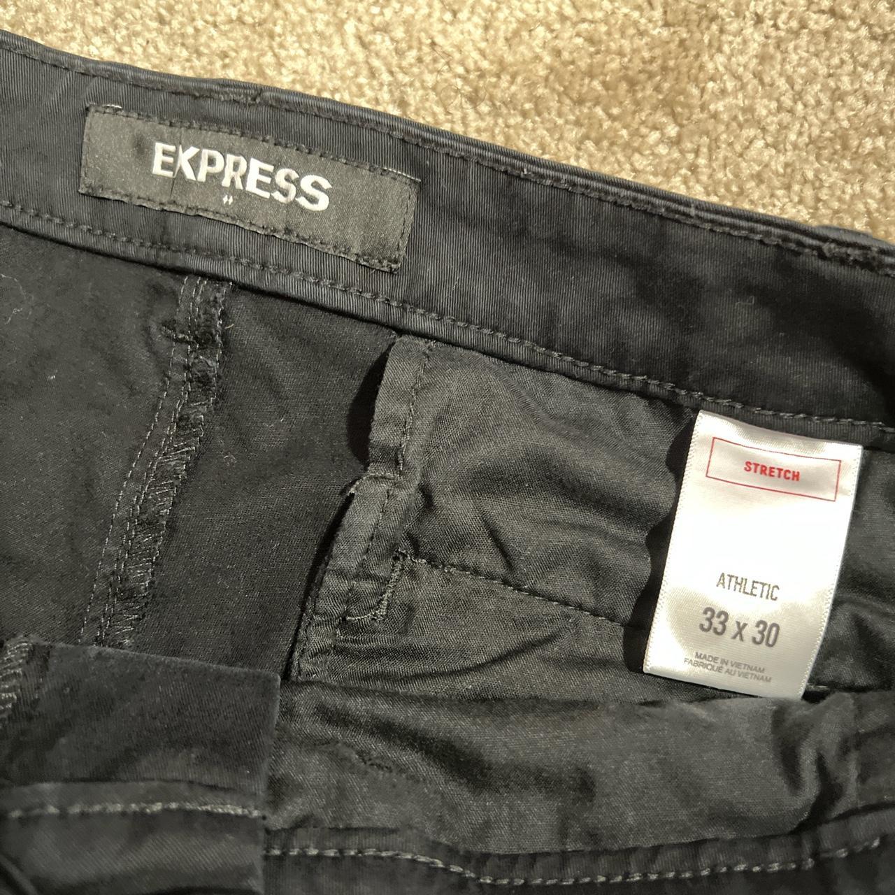 express athletic jeans 🖤 - 33 x 30 - has a stretchy... - Depop