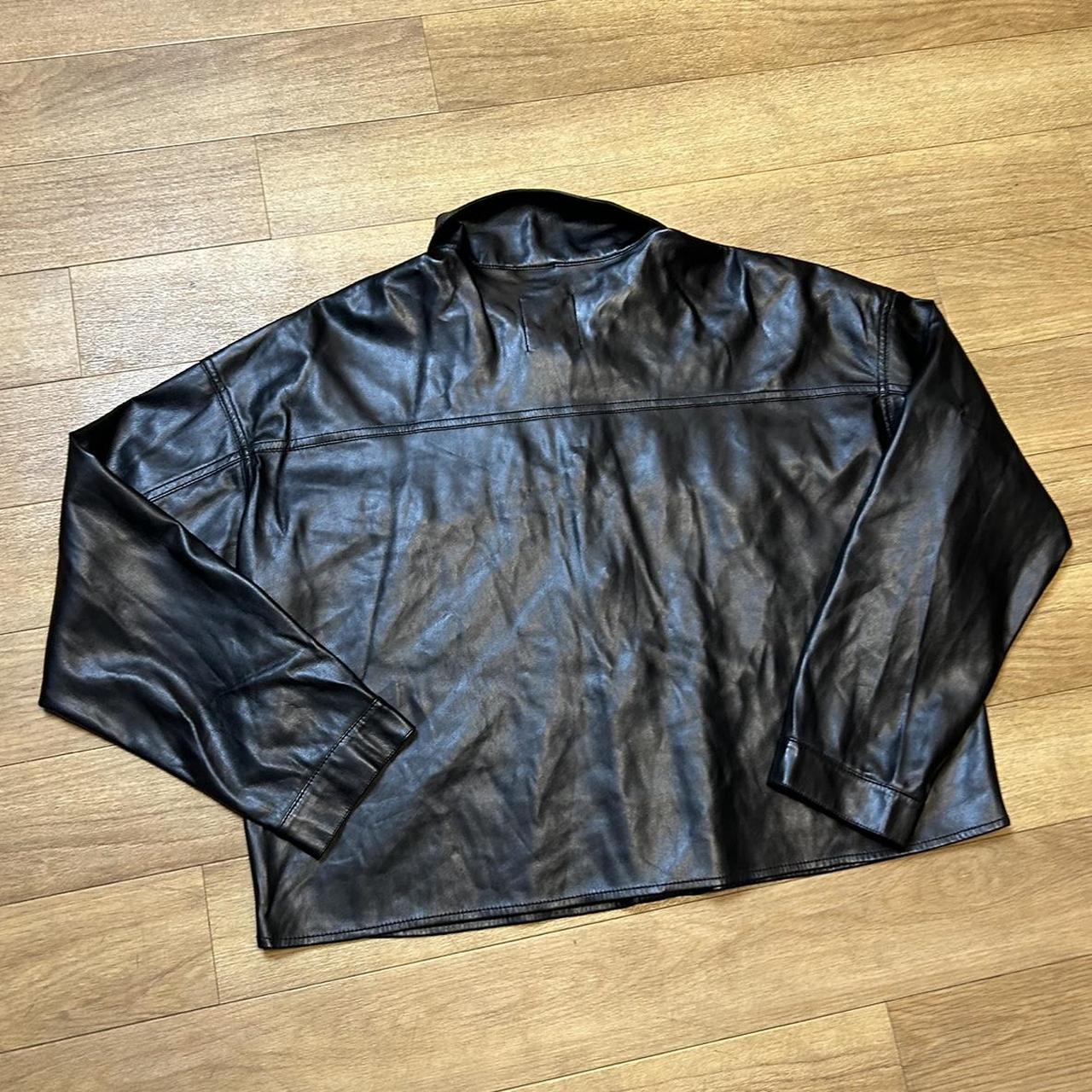 ZARA cropped leather jacket - Super nice, Zara... - Depop
