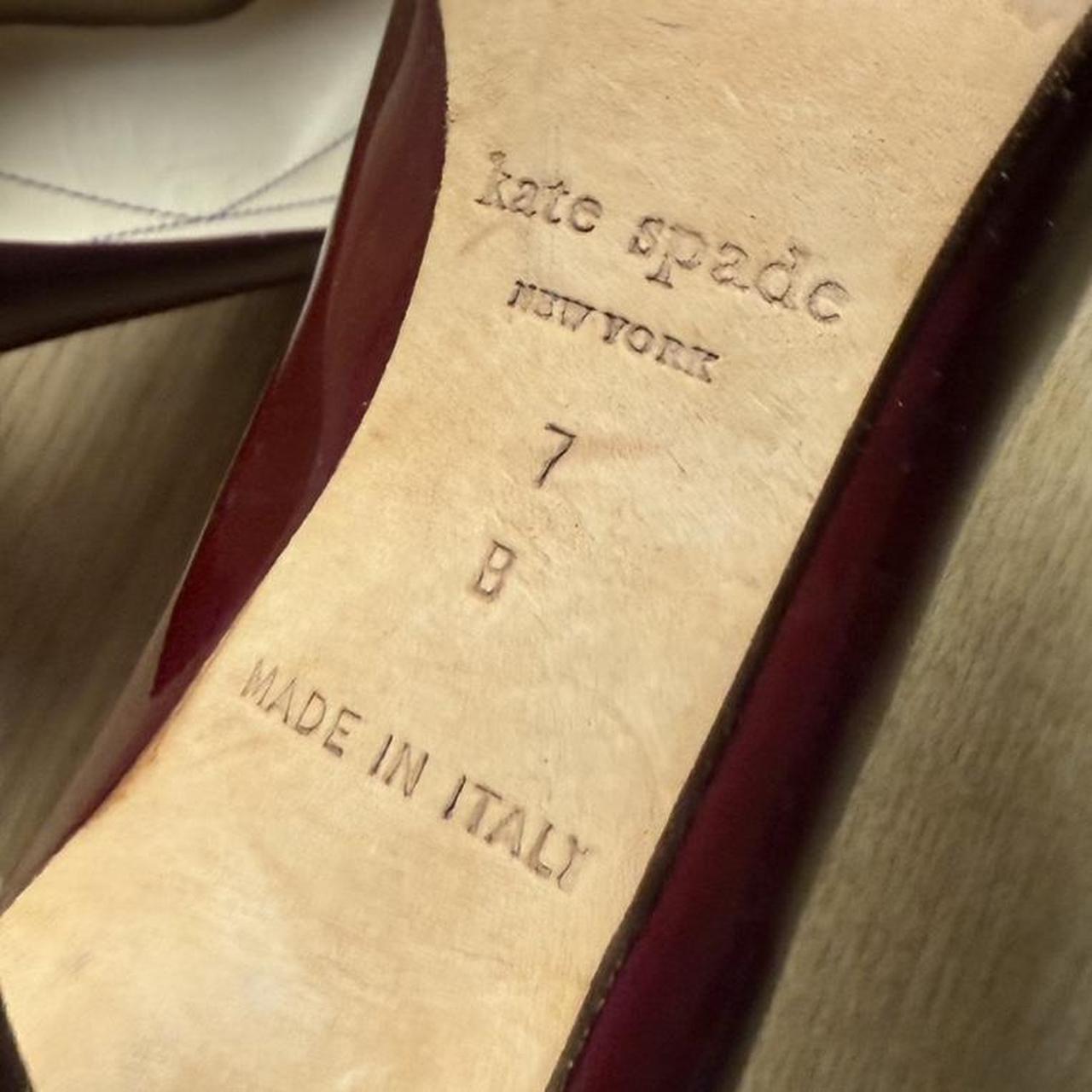 Kate Spade red patent leather heels - Super nice... - Depop