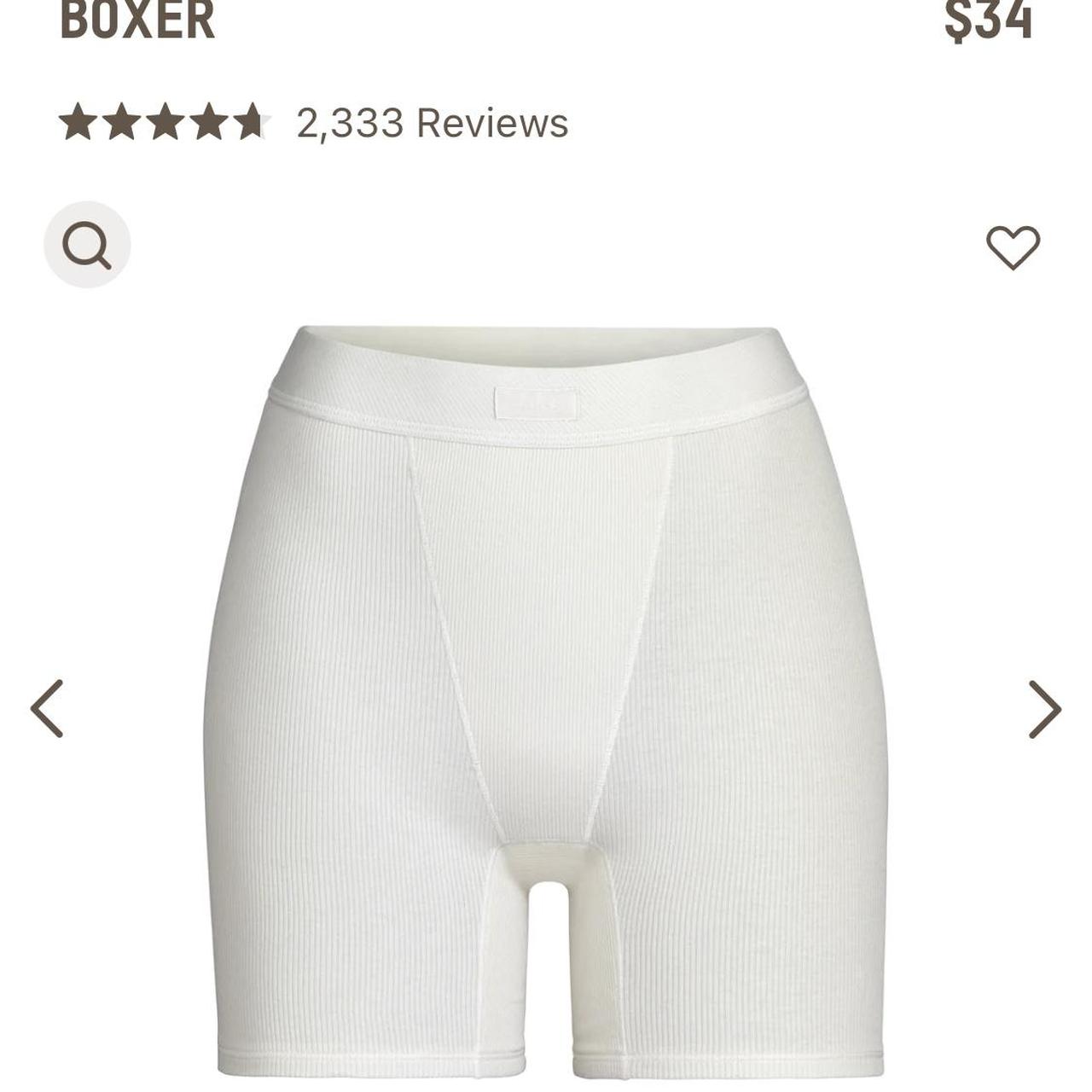 Color bone Skims boxers Size M Perfect condition - Depop