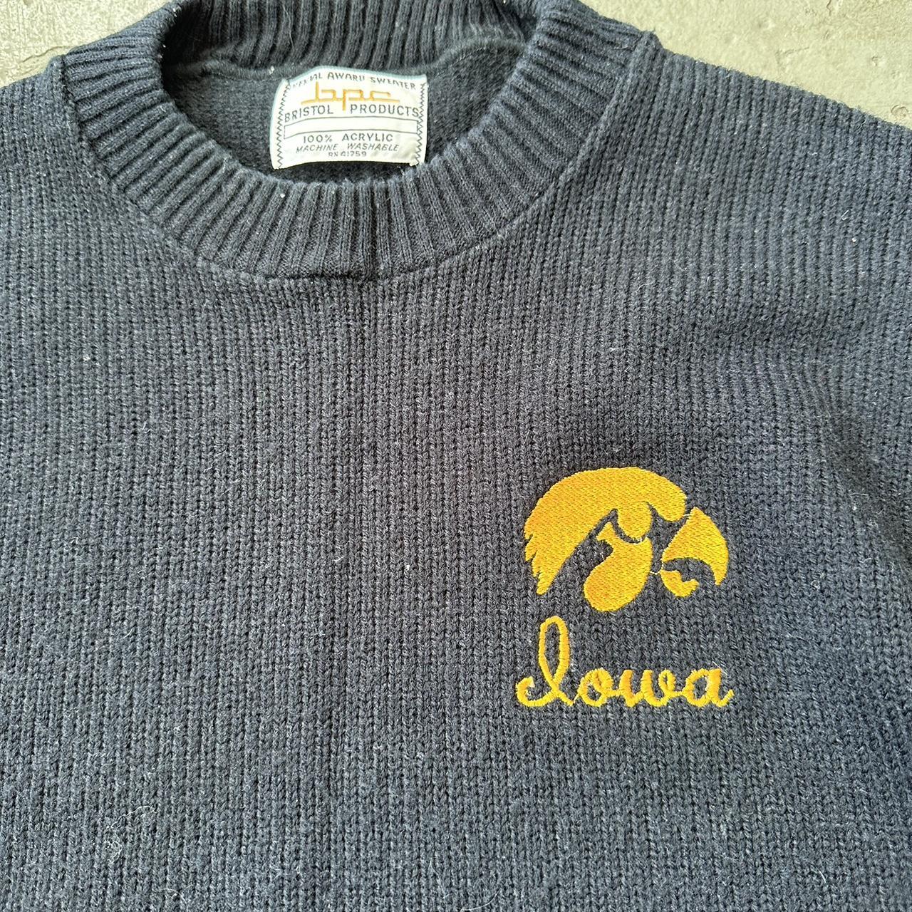 Vintage 80s Iowa University Sweater - Depop