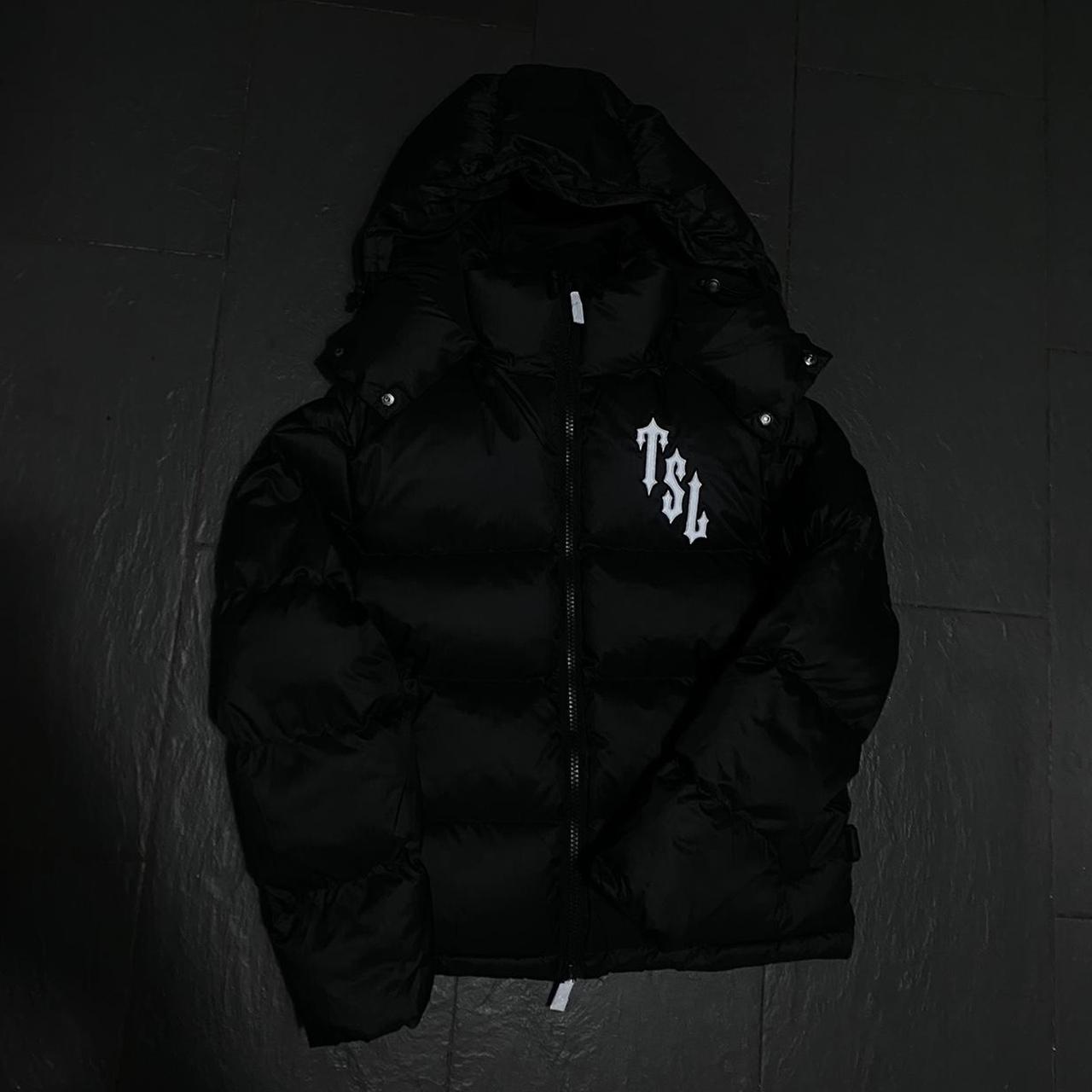 Trapstar Men's Black and Grey Coat | Depop