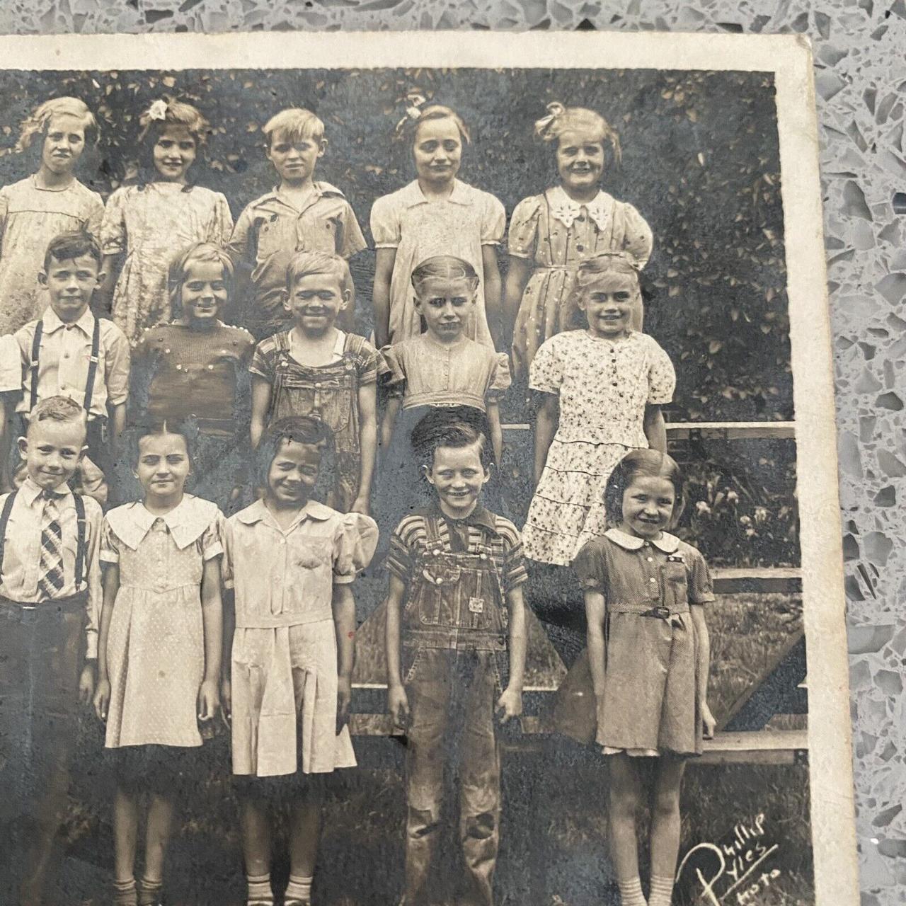 Vintage Photo 1942 Black & White Children Kids... - Depop
