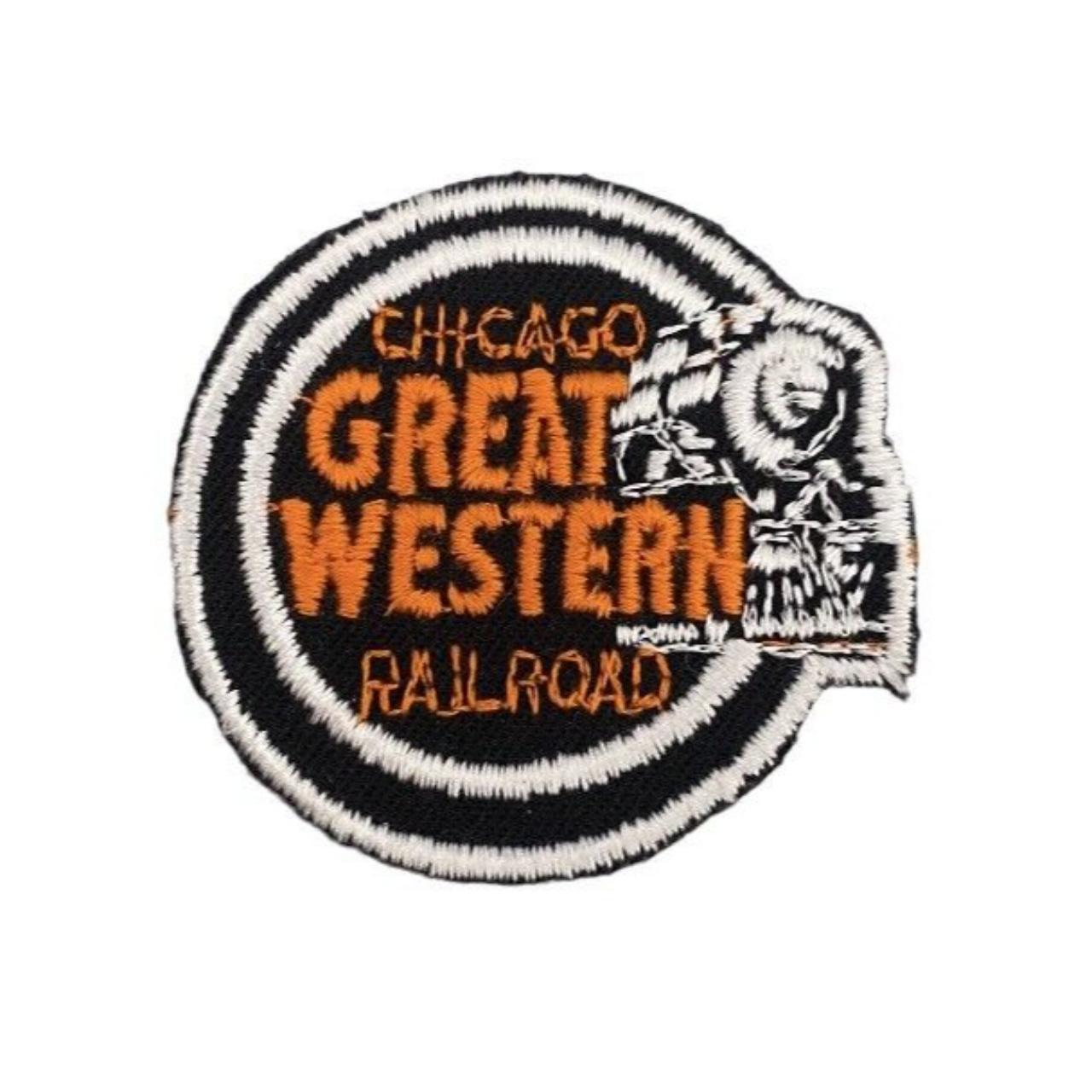 VTG 1950s CHICAGO GREAT WESTERN RAILROAD Badge PATCH... - Depop