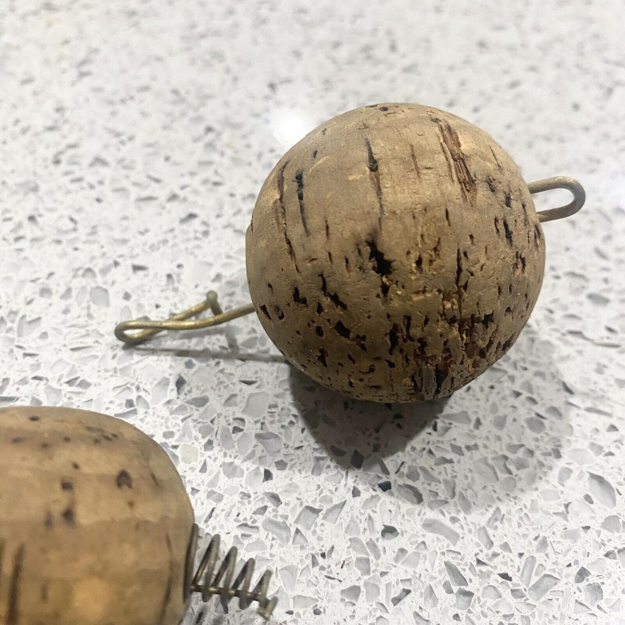Antique Fishing Floats Cork Bobbers Round Vintage... - Depop