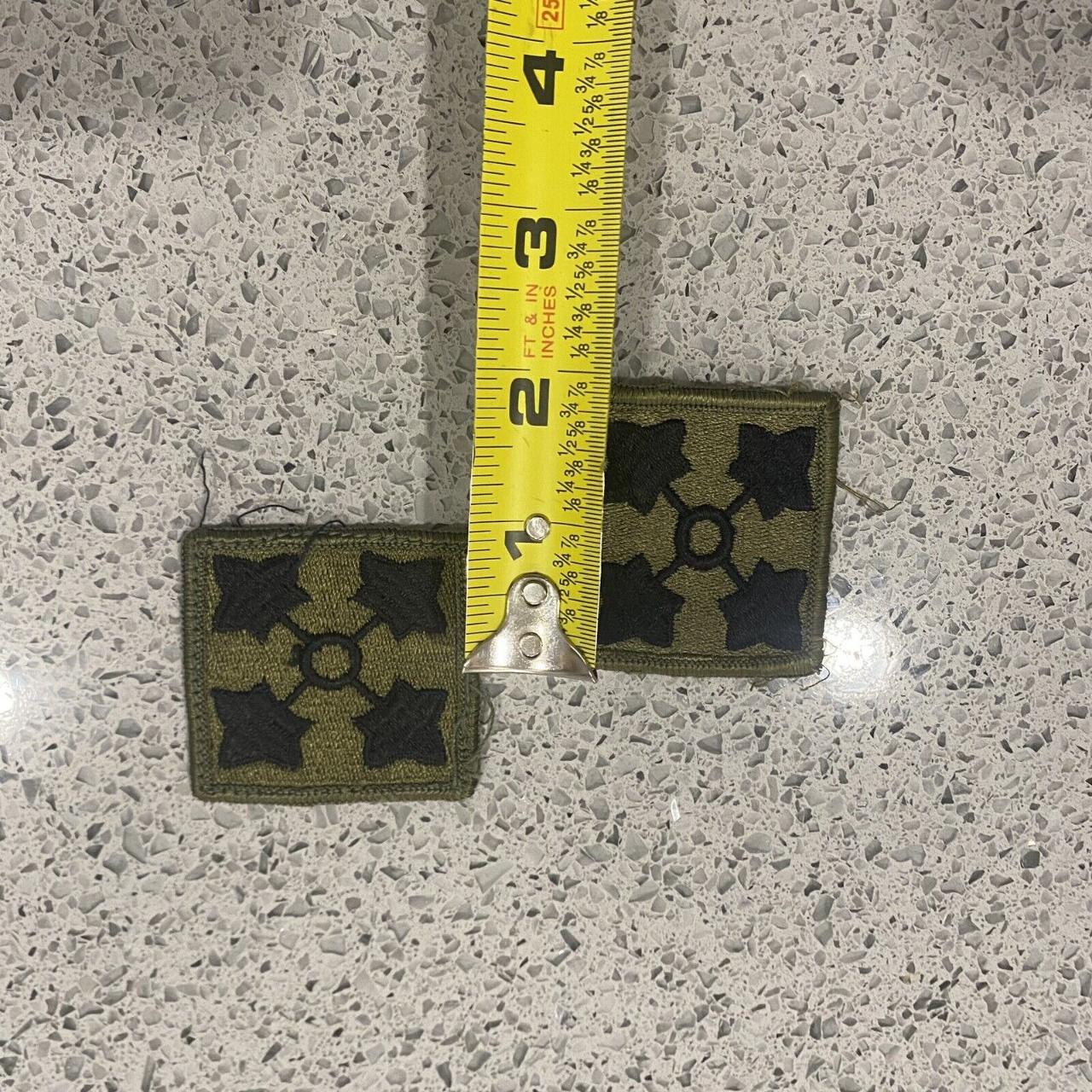 2 Military Patches US Army 4th Infantry Division... - Depop