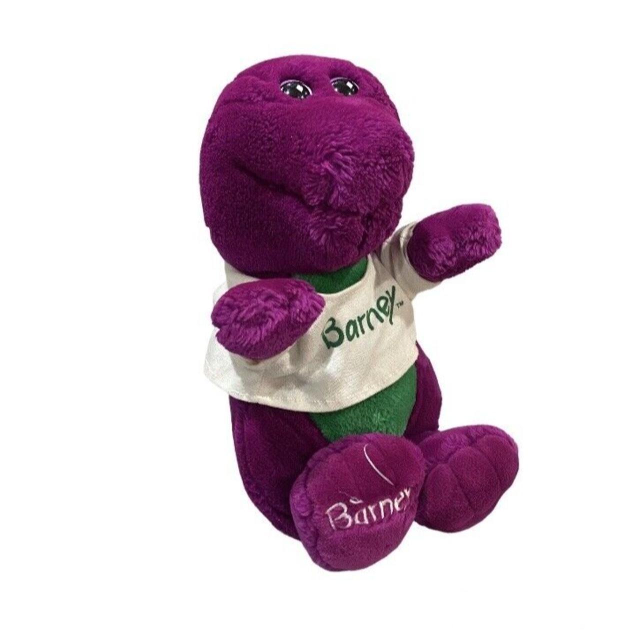 Vintage 1992 Barney Plush Stuffed Purple Dinosaur... - Depop
