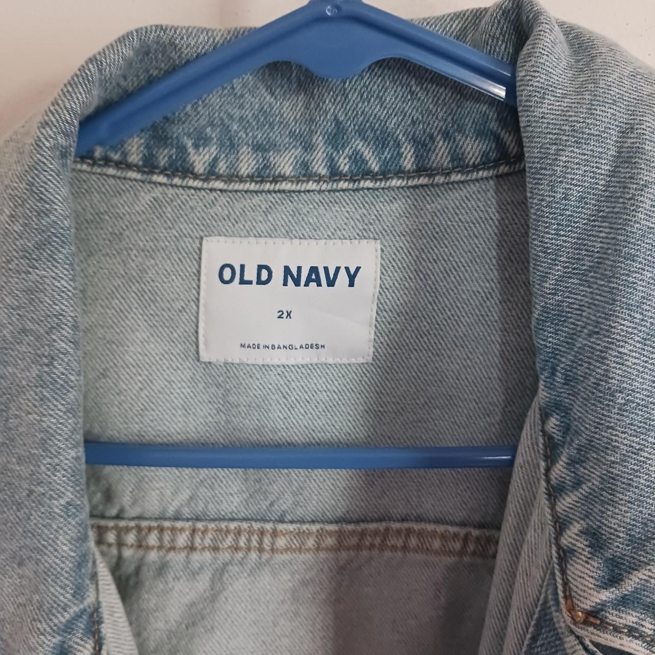 Old Navy Jean Jacket This is a size: Woman's XXL... - Depop
