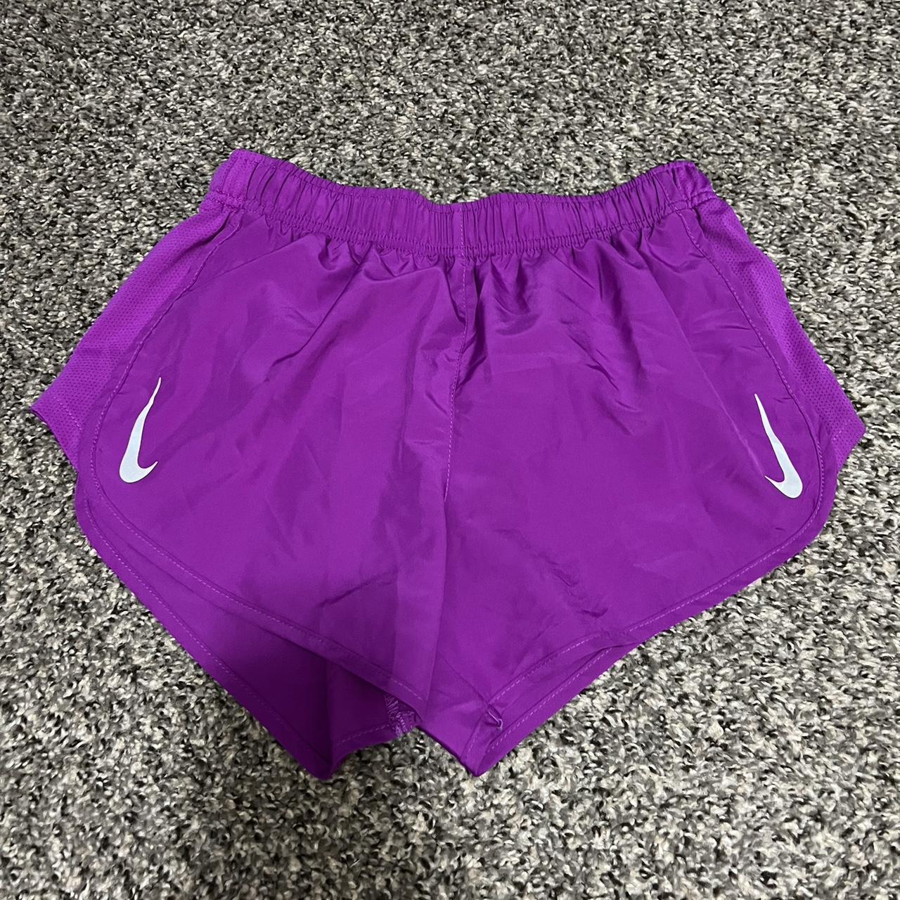 Nike Purple Running Shorts - Depop