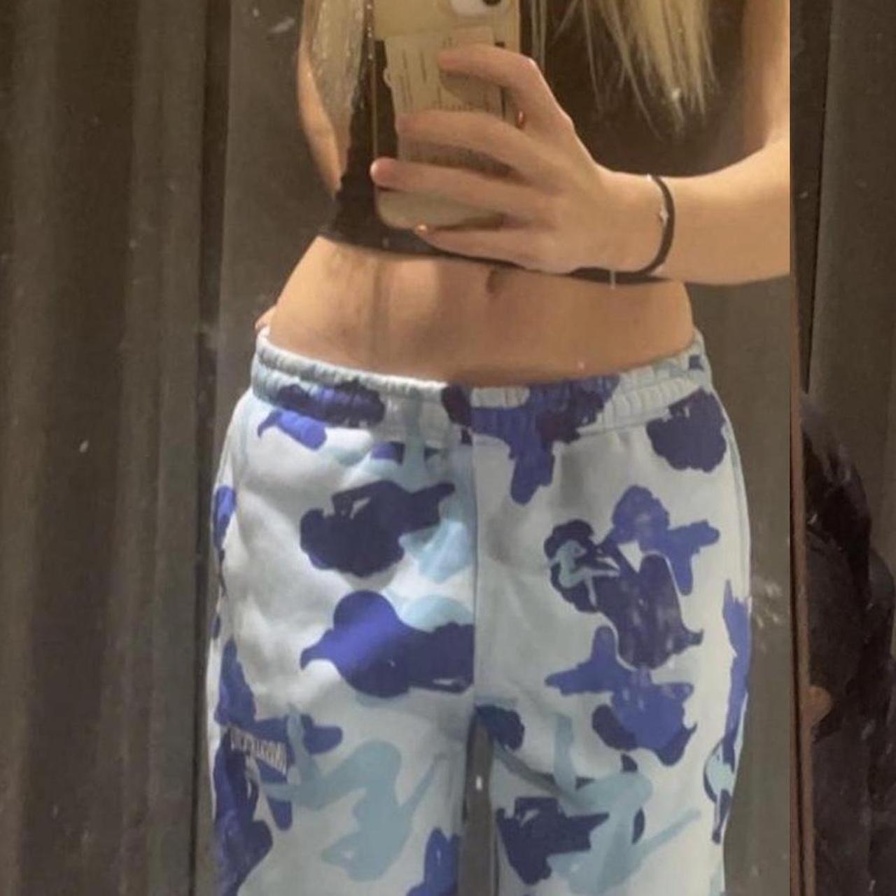 Named collective blue joggers size small x - Depop