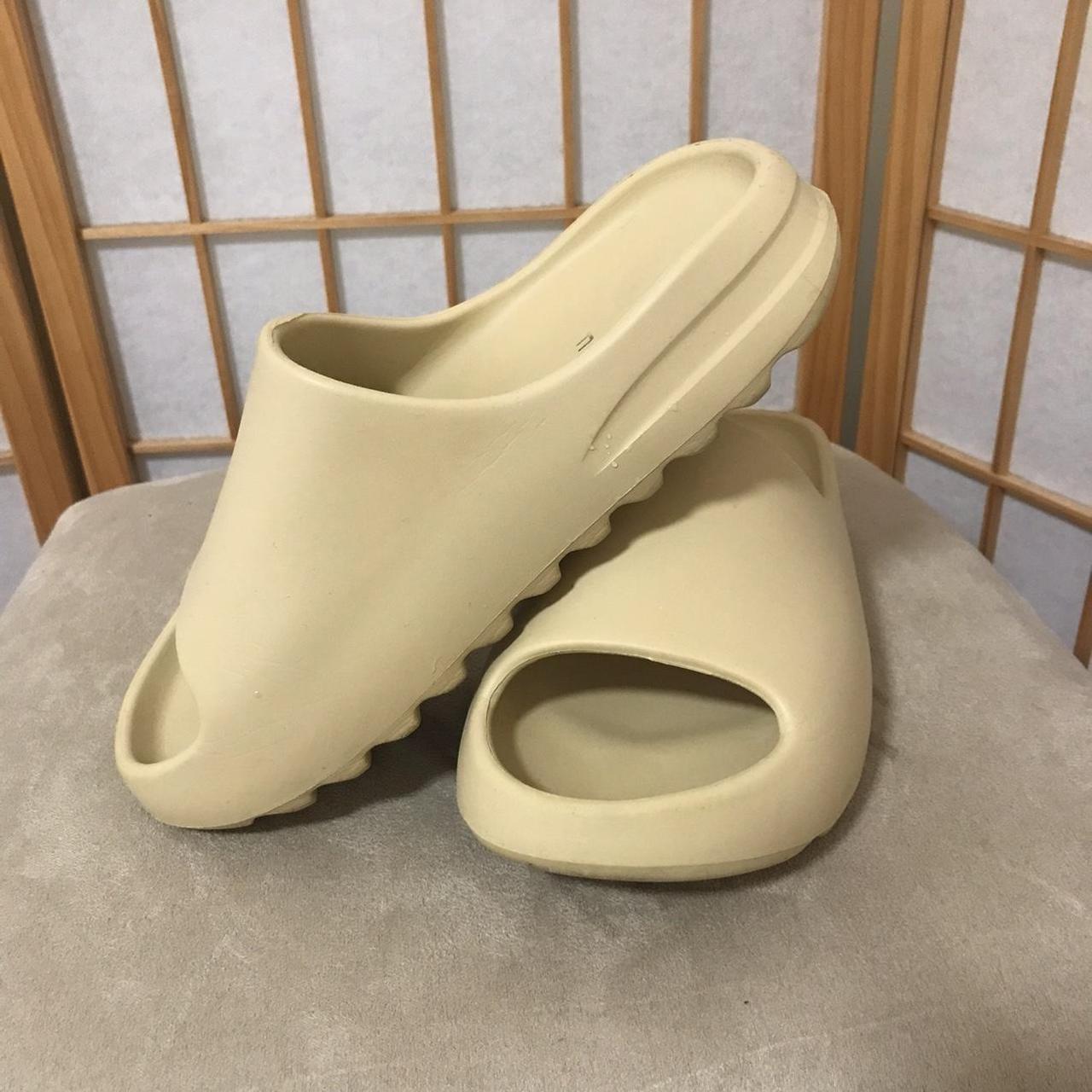 4.5 - 5 Yeezy Style Copy Slides/Flip Flops. Cream... - Depop