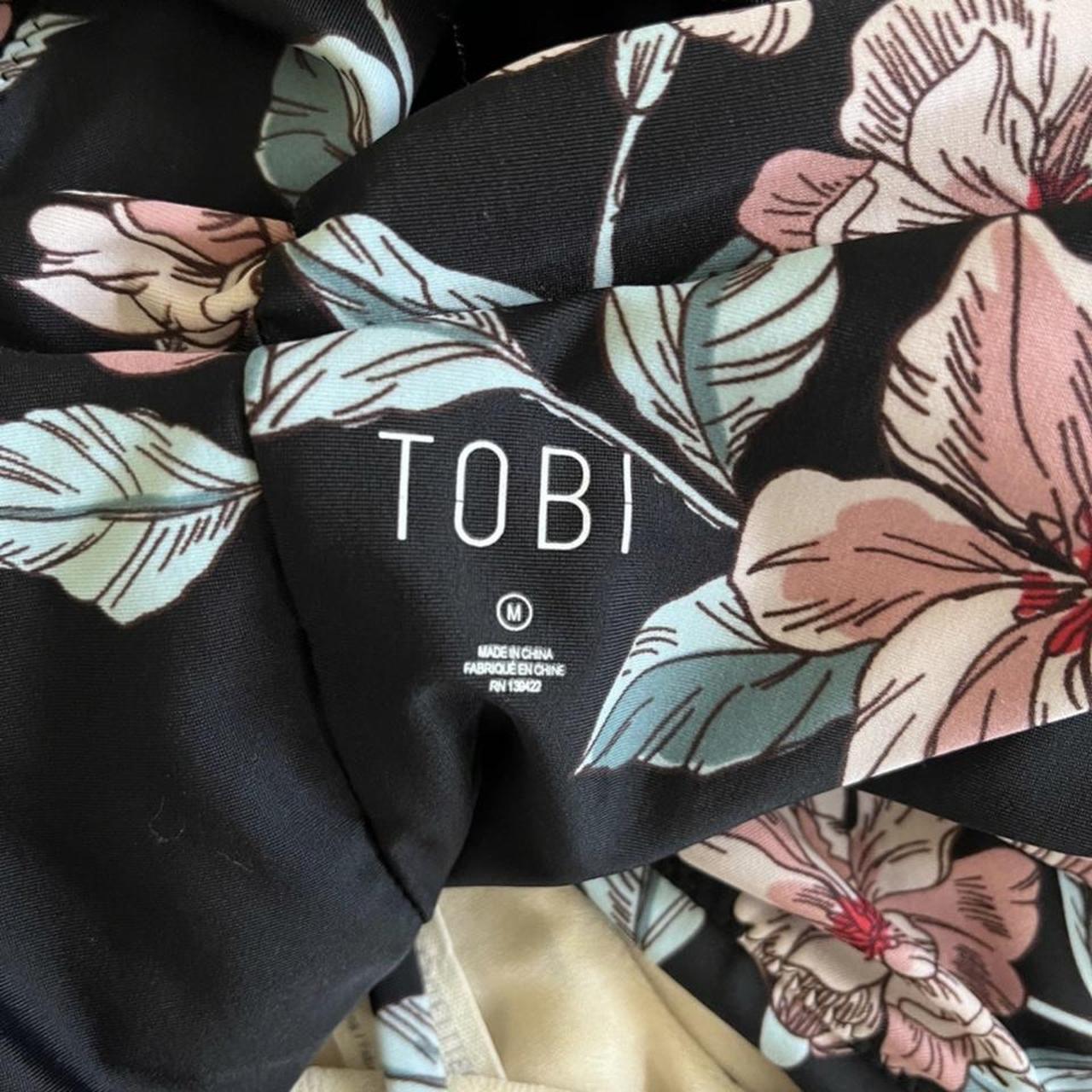 Tobi one piece swim suit Open back. Shows a lot of... - Depop
