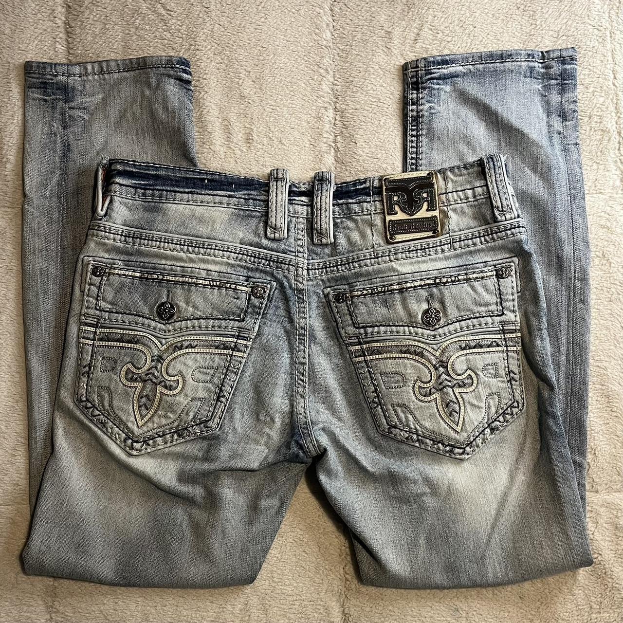 Rock Revival straight jeans 36 x 31.5... - Depop