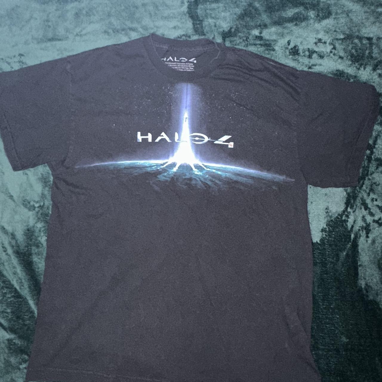 HALO Men's Black T-shirt | Depop