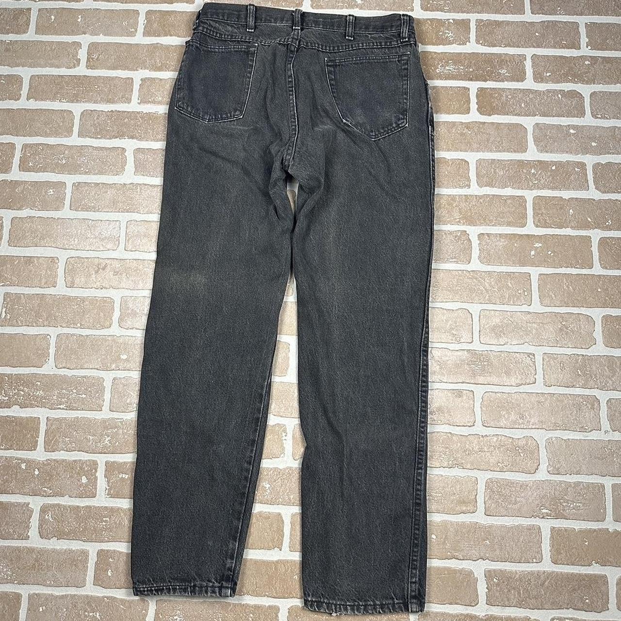 Vintage Basic Editions Made In USA Men's 34x30 Black... - Depop