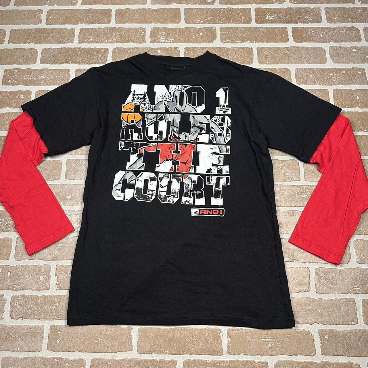 Y2K AND1 Rules The Court Men's XL Long Sleeve... - Depop