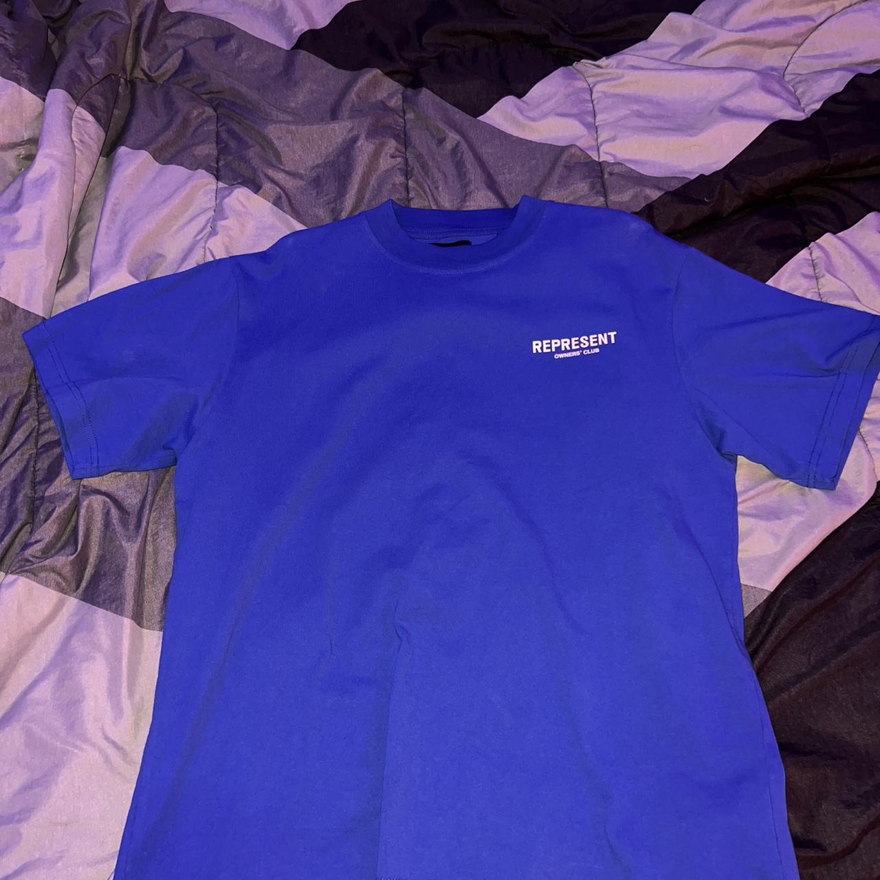 REPRESENT OWNERS CLUB BLUE TSHIRT - Depop