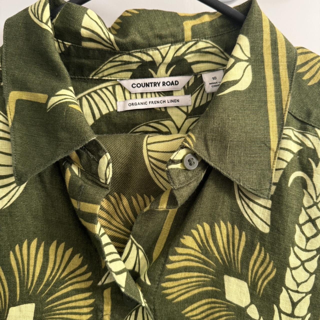 Country Road Linen Shirt and Pant Set Size 10... - Depop