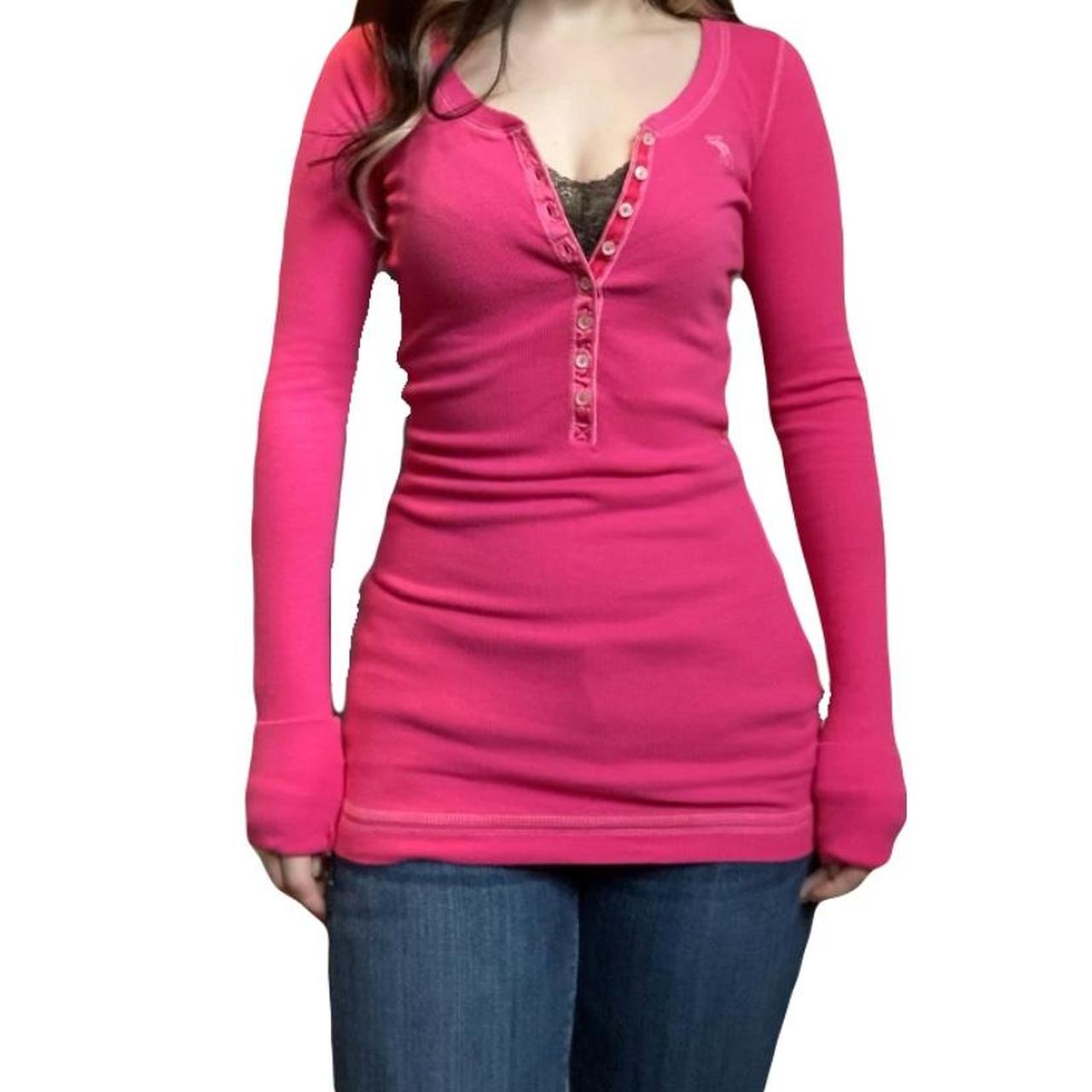 adorable 2000s vintage fitted long sleeve button up... - Depop