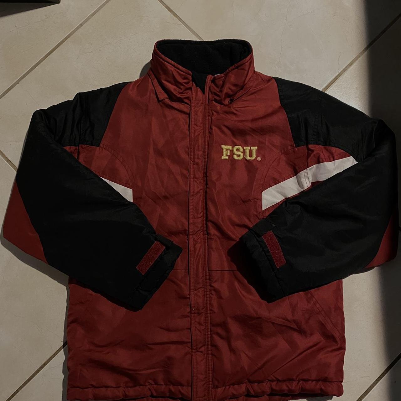 Red FSU jacket No flaws - Depop