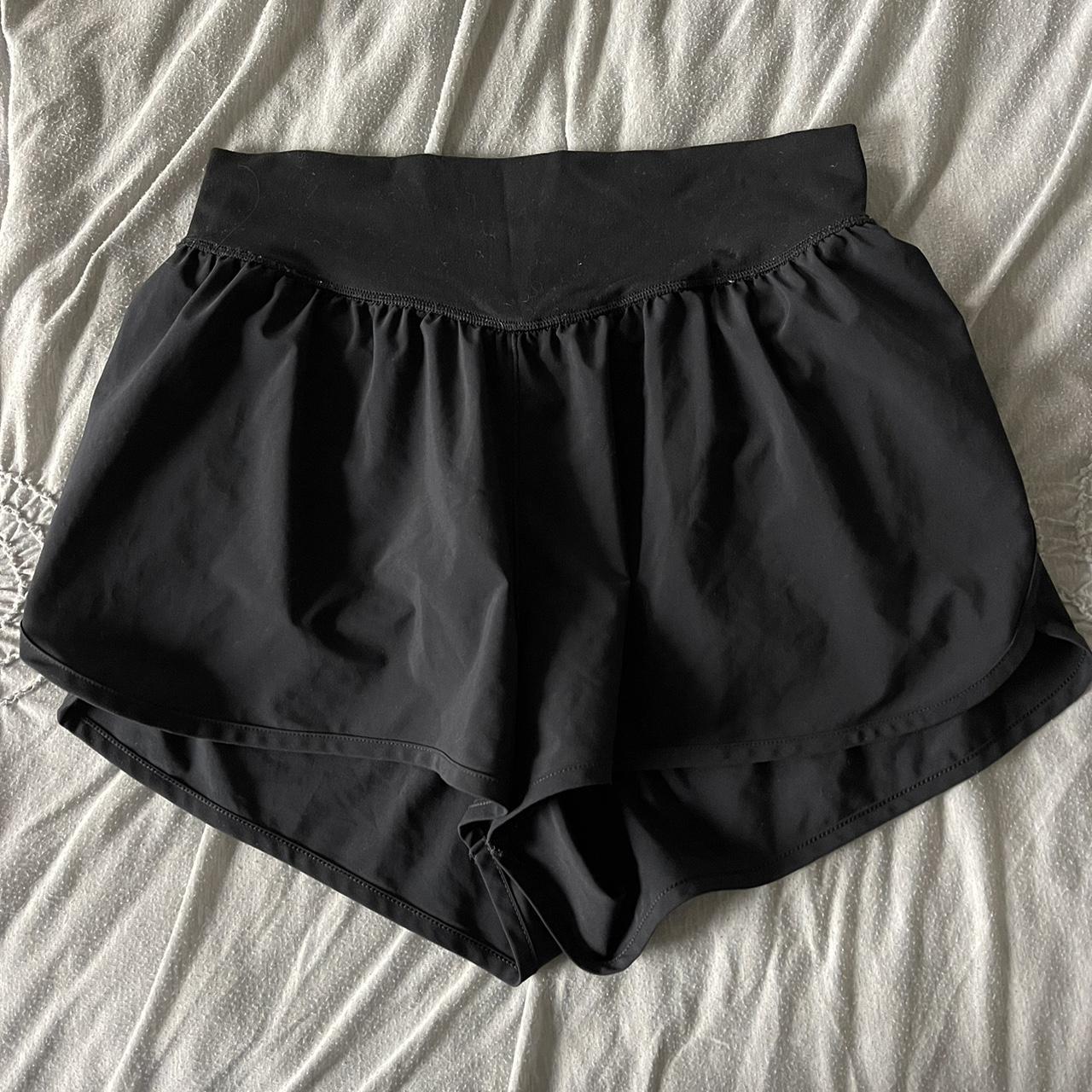 Aerie offline black shorts size M 😇 no longer... - Depop