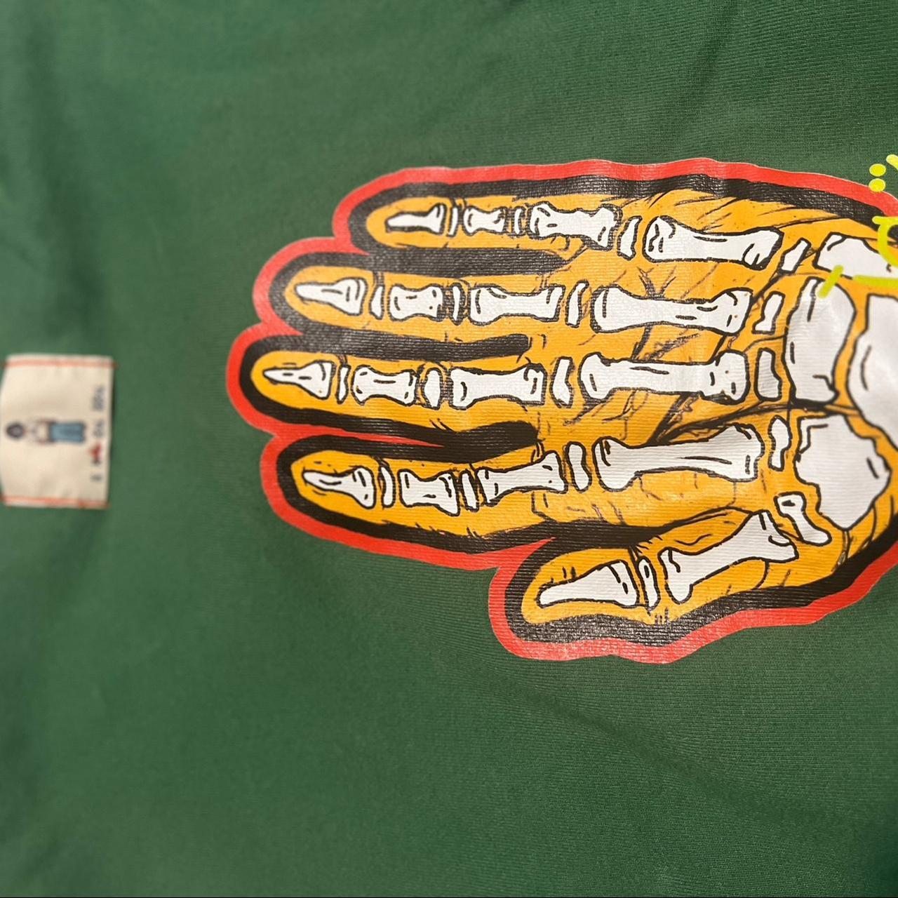 100% organic cotton varsity jacket ÁSË brand sample... - Depop