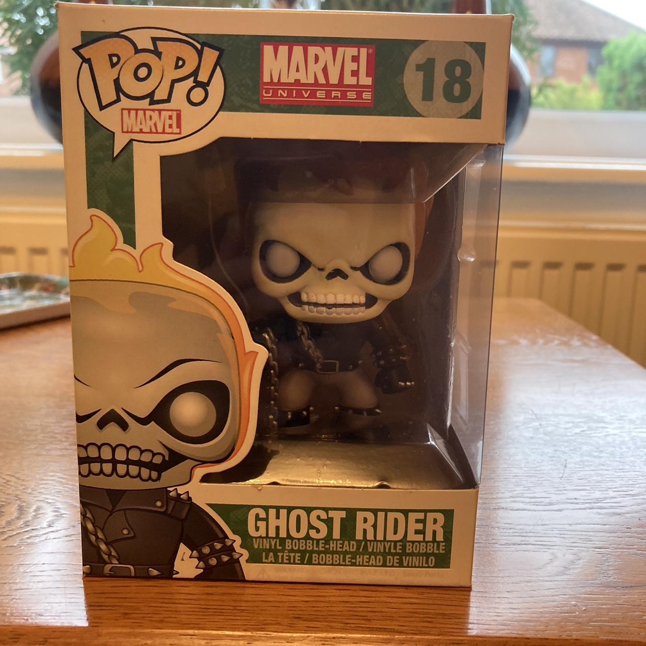 GHOST RIDER FUNKO POP (VAULTED) -NEVER OPENED... - Depop