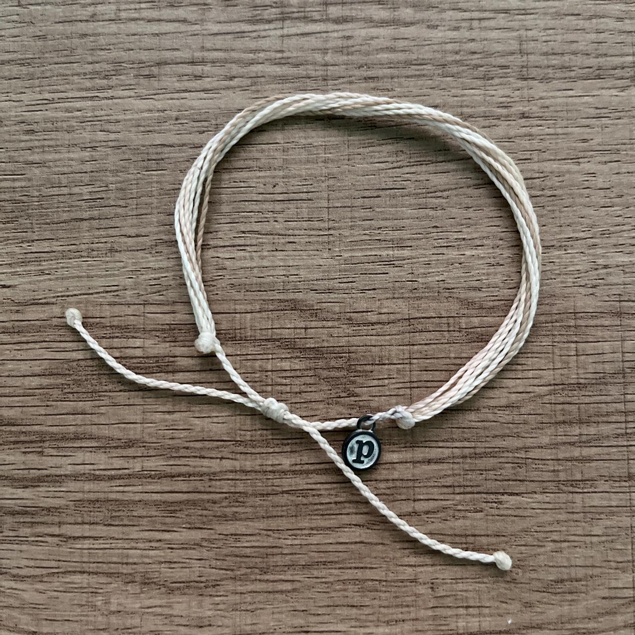 Pura Vida Adjustable White/Cream String Bracelet,... - Depop