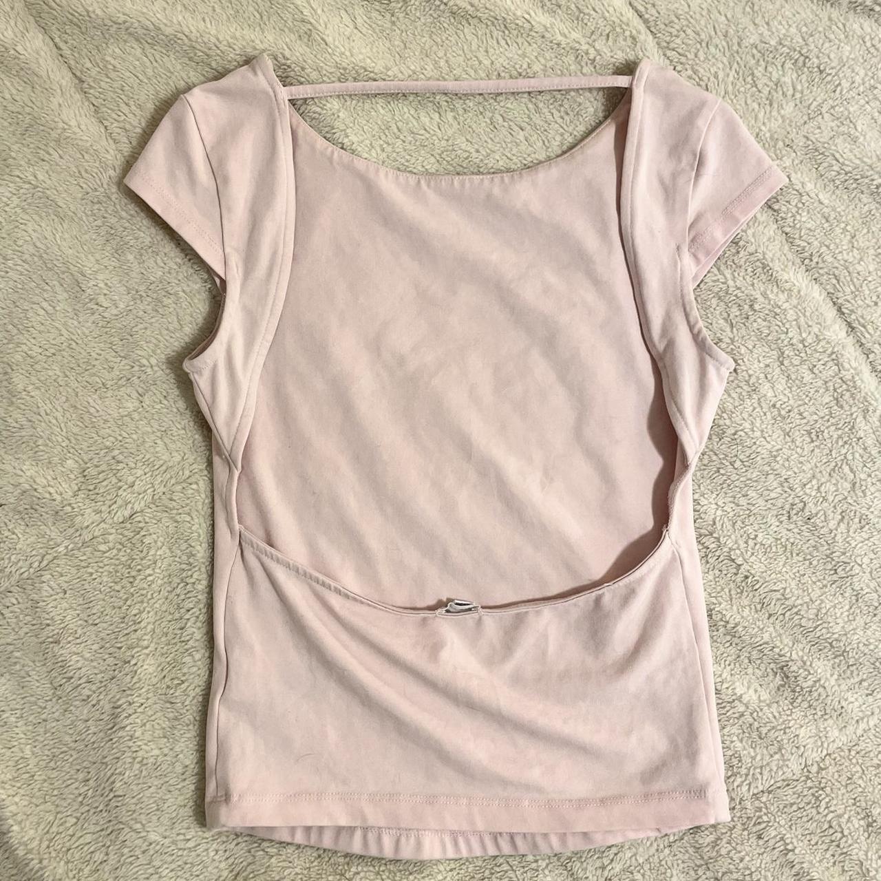garage backless pink top size xs #indie #fairy... - Depop