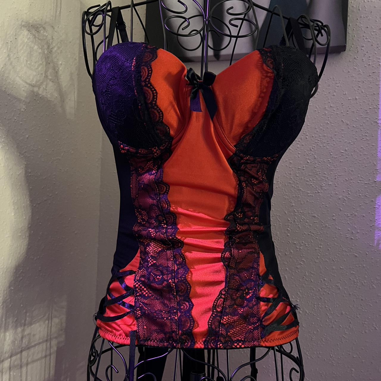 Super sexy , super flattering #sexy #corset #red #black | Depop