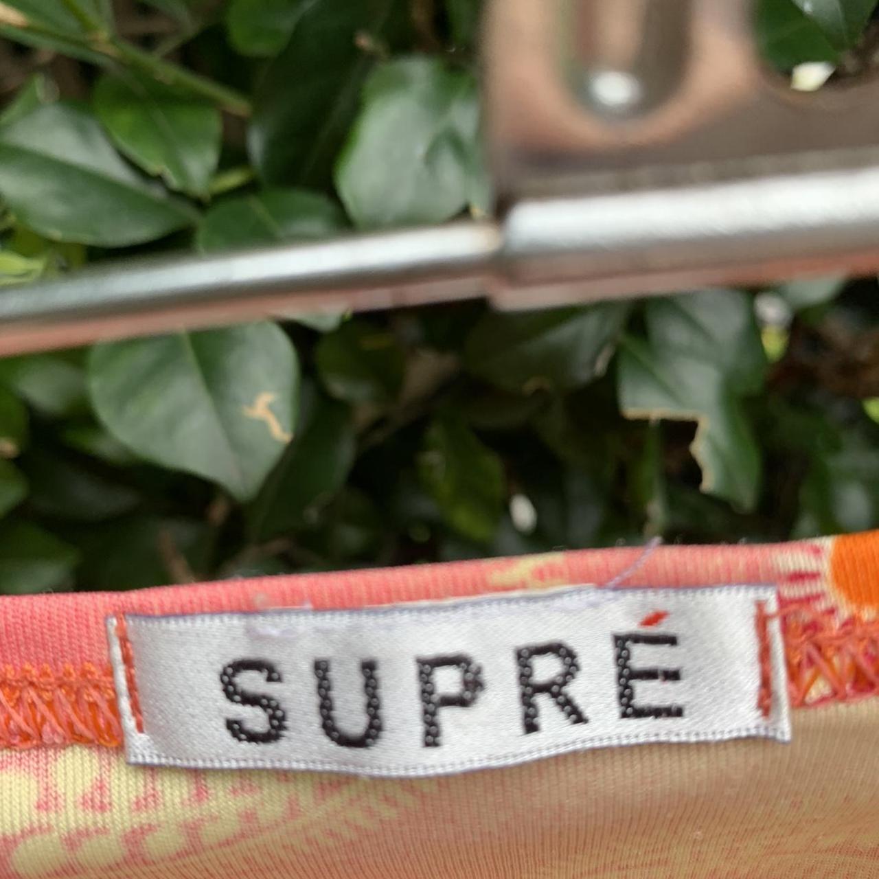 Orange pink and yellow supre bandanna midi skirt... - Depop