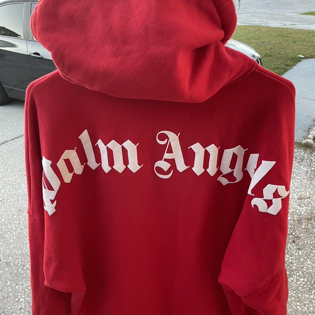 Palm angels oversized hoodie Look up retail Size... - Depop