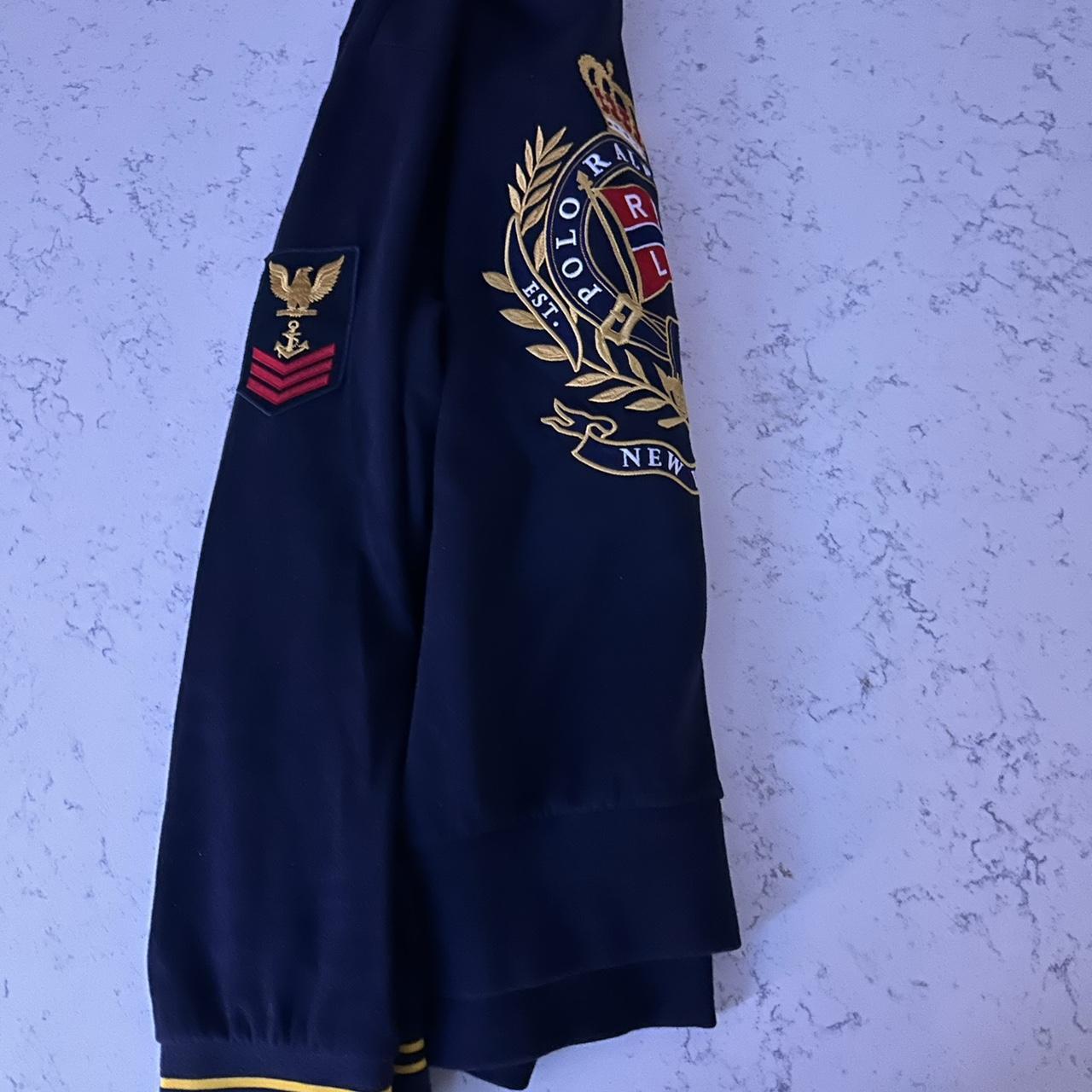 Ralph Lauren RRL polo label blue navy army rare... | Depop