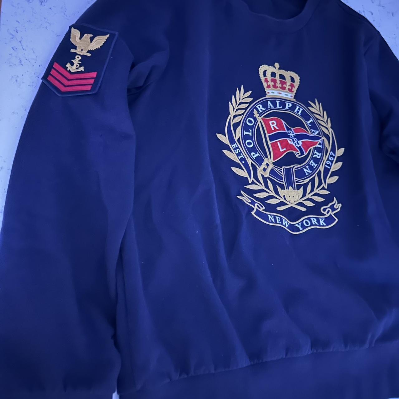 Ralph Lauren RRL polo label blue navy army rare... - Depop