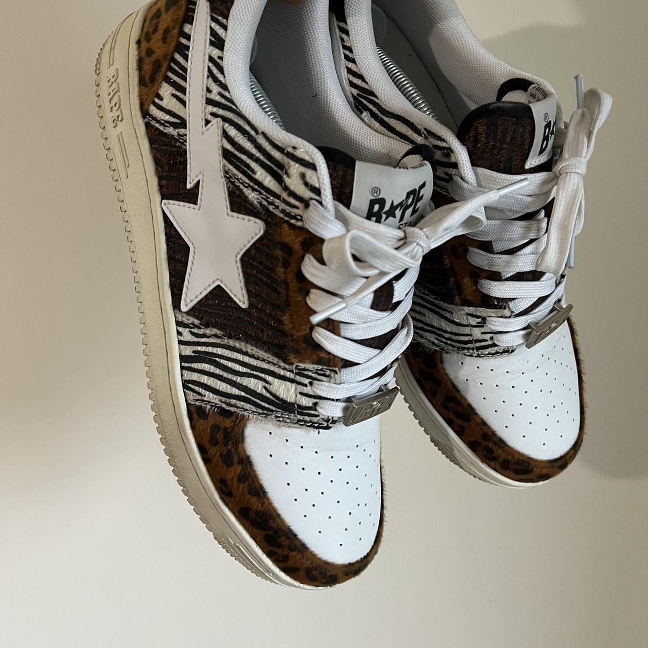 Bape Bapesta - Super Rare! Animal Mix Fur and... - Depop