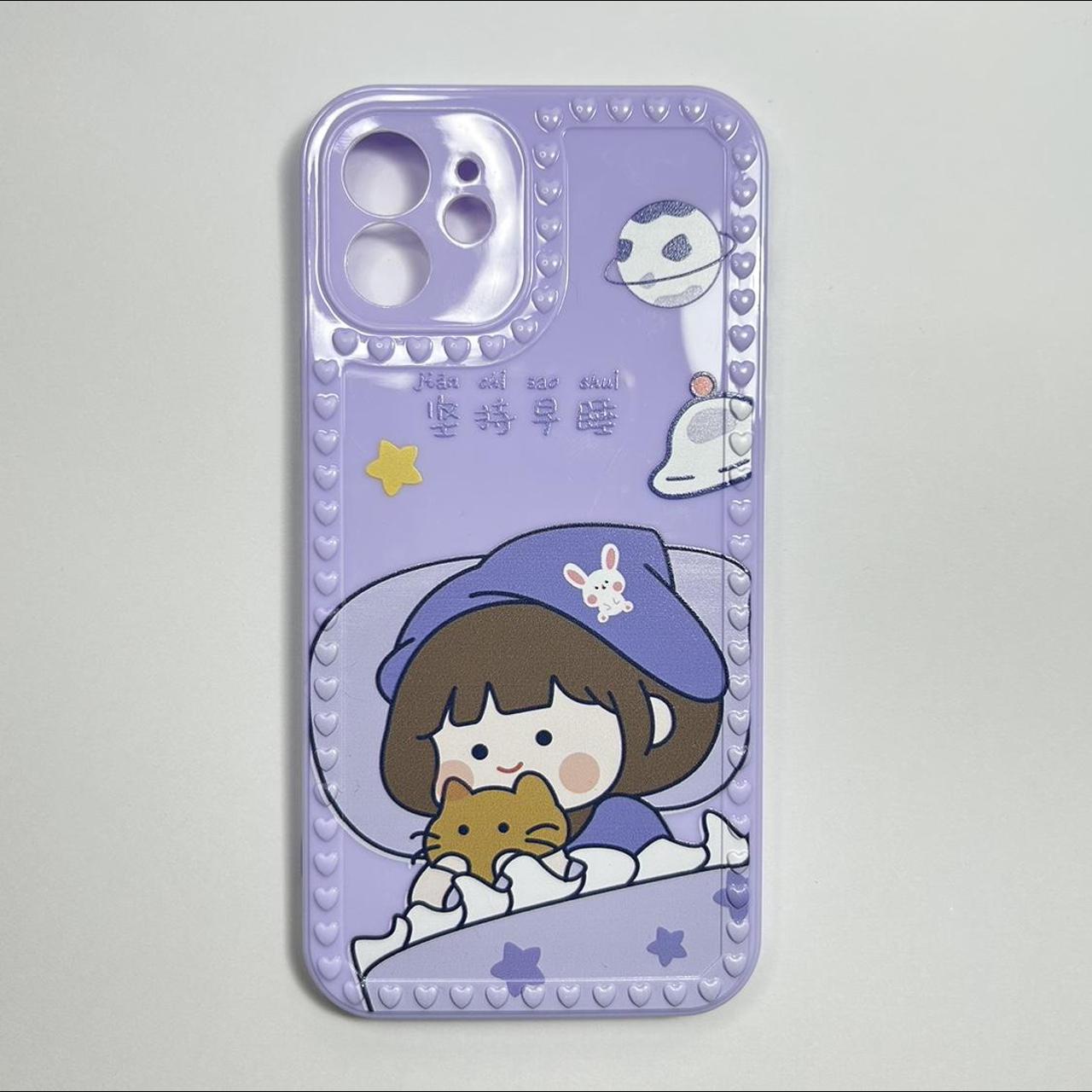 Purple/ Lilac cute iPhone 12 phone case. Brand... - Depop