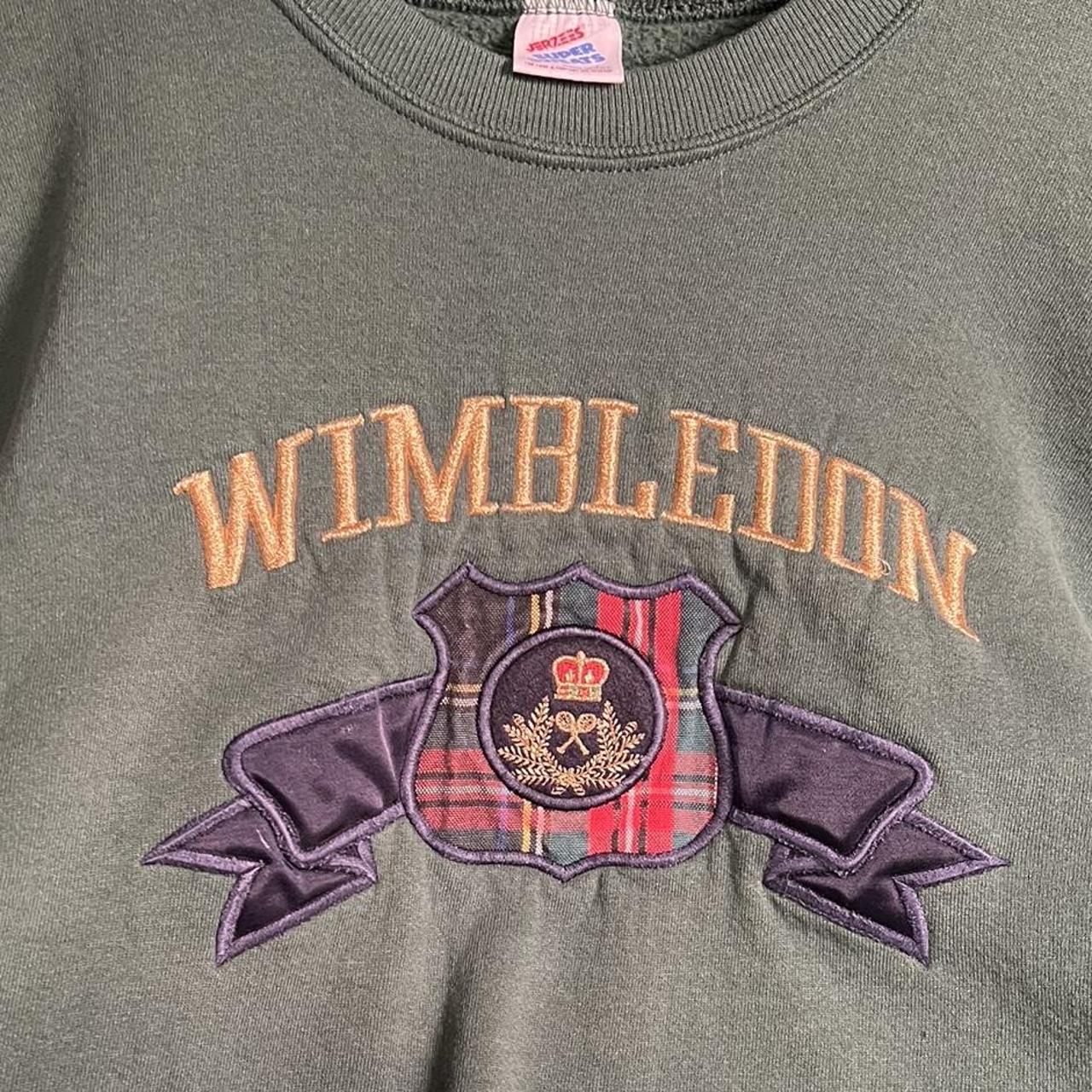 -Vintage 90’s Jerzees Super Sweats Wimbledon Tennis... - Depop