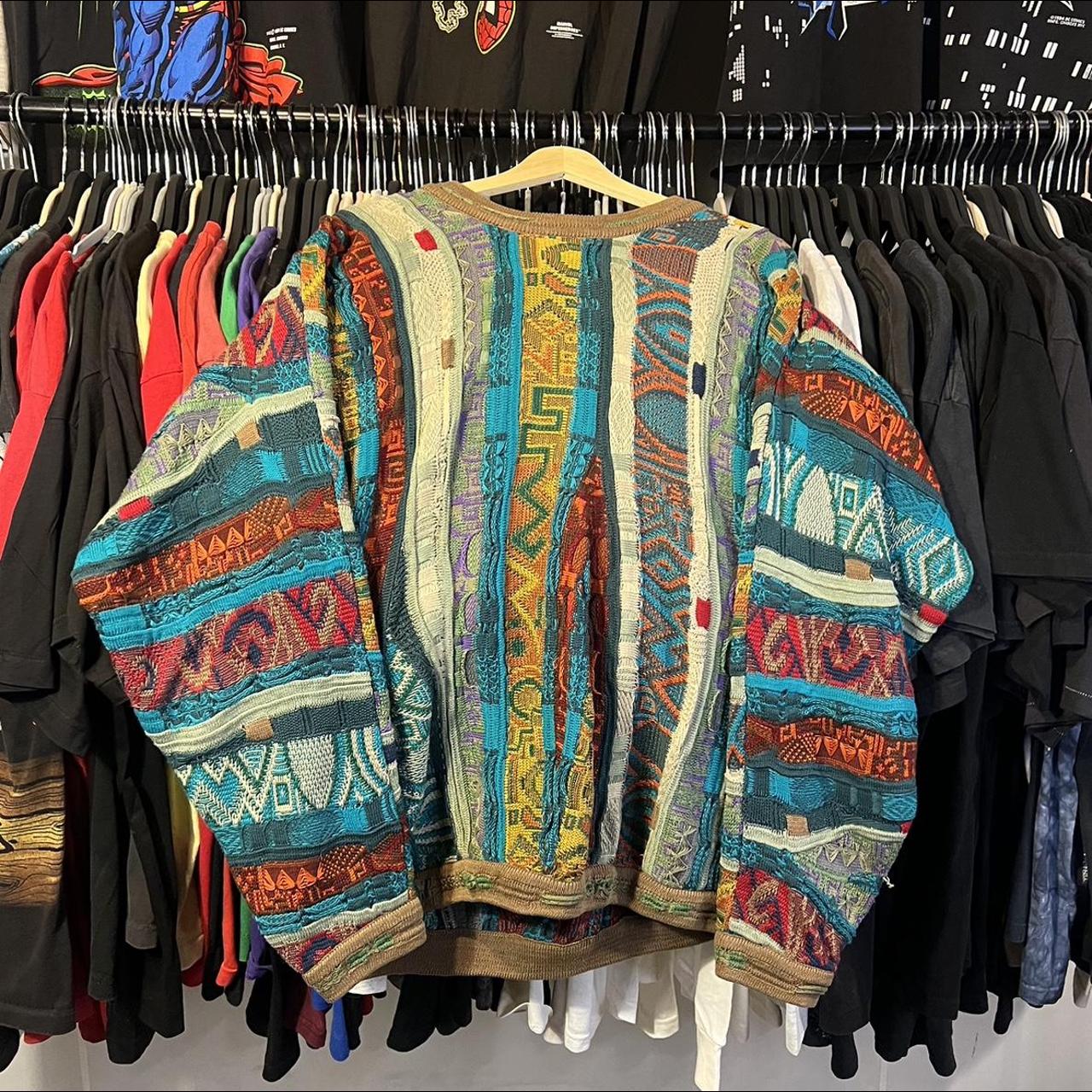 -Rare Vintage 90’s COOGI Australia 3D Knit... - Depop