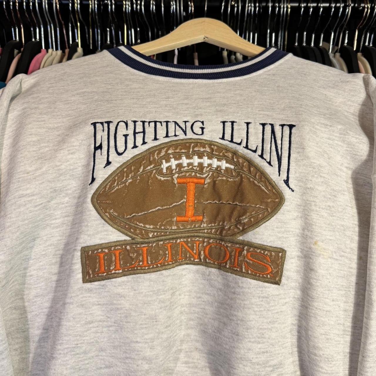 -Vintage 90’s University of Illinois Football... - Depop