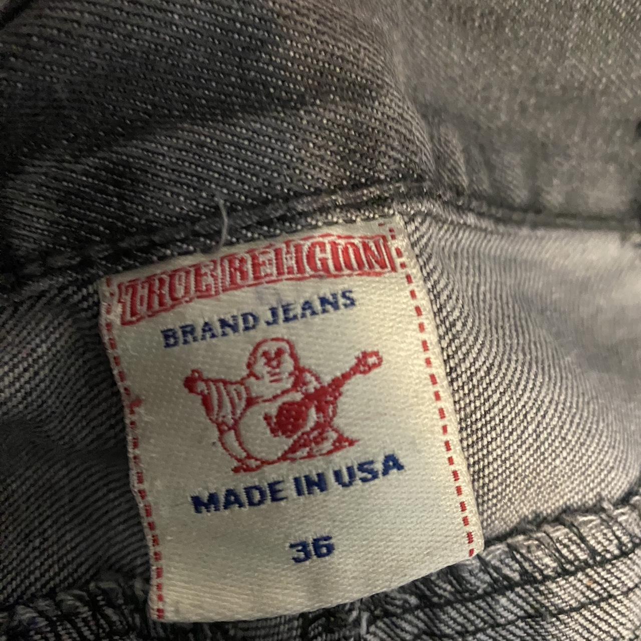 True Religion Ricky Super T Gray/Grey 36 PAYPAL... - Depop