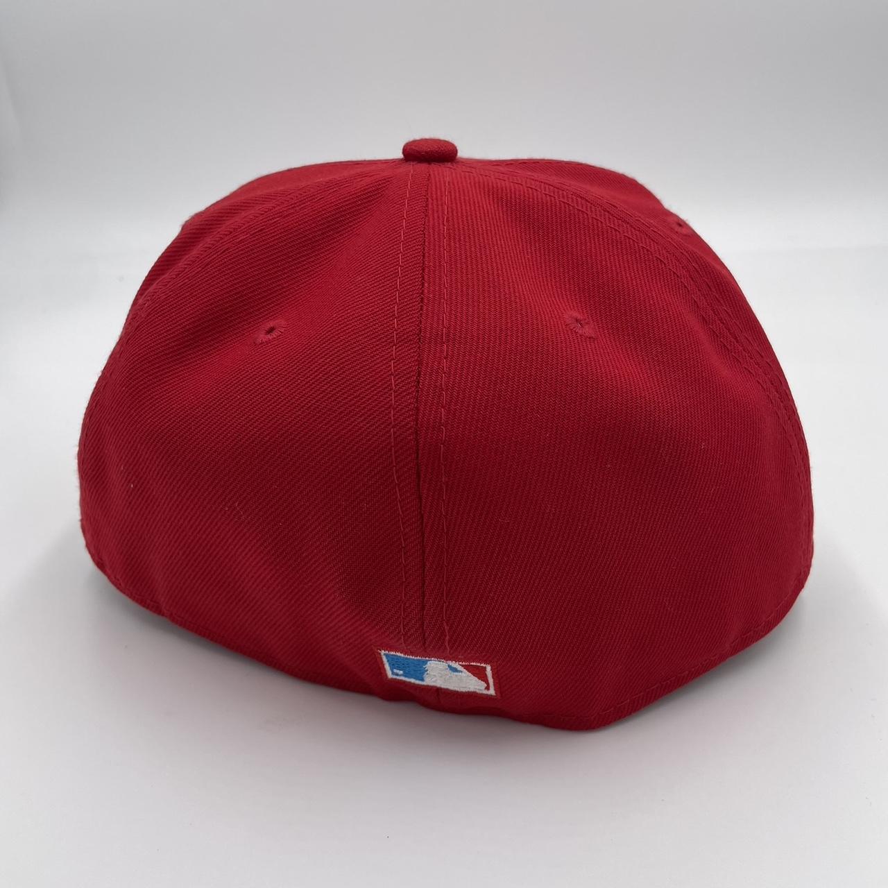 New Era Men's Red and Blue Hat | Depop