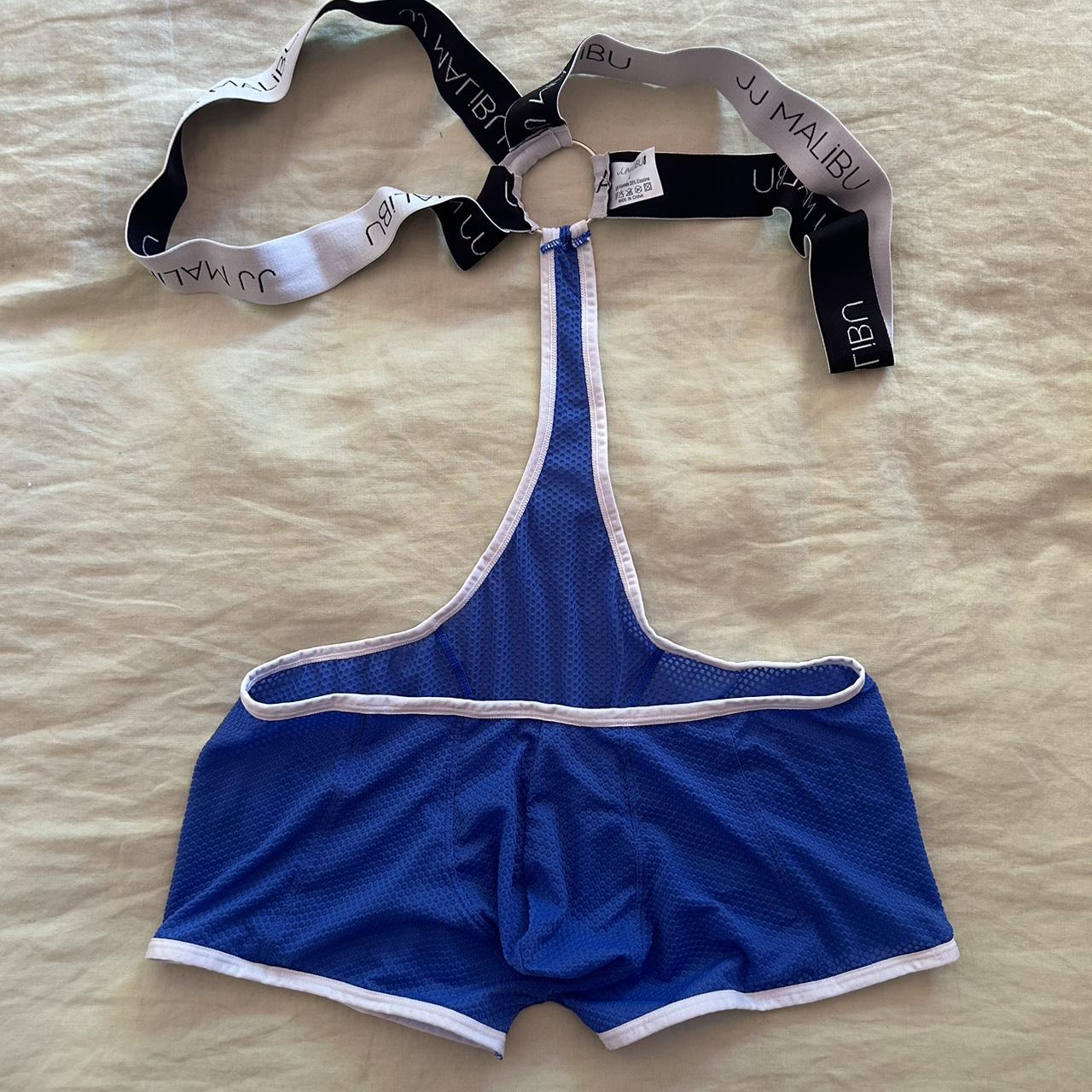 Blue Wrestling Suit | Depop