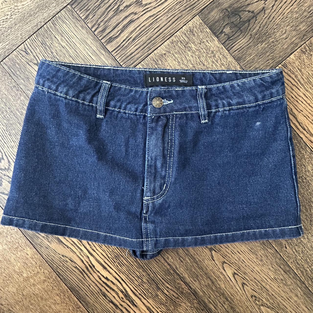 Lioness Rhode Mini Skort Denim Low rise Size: XS -AU6 | Depop