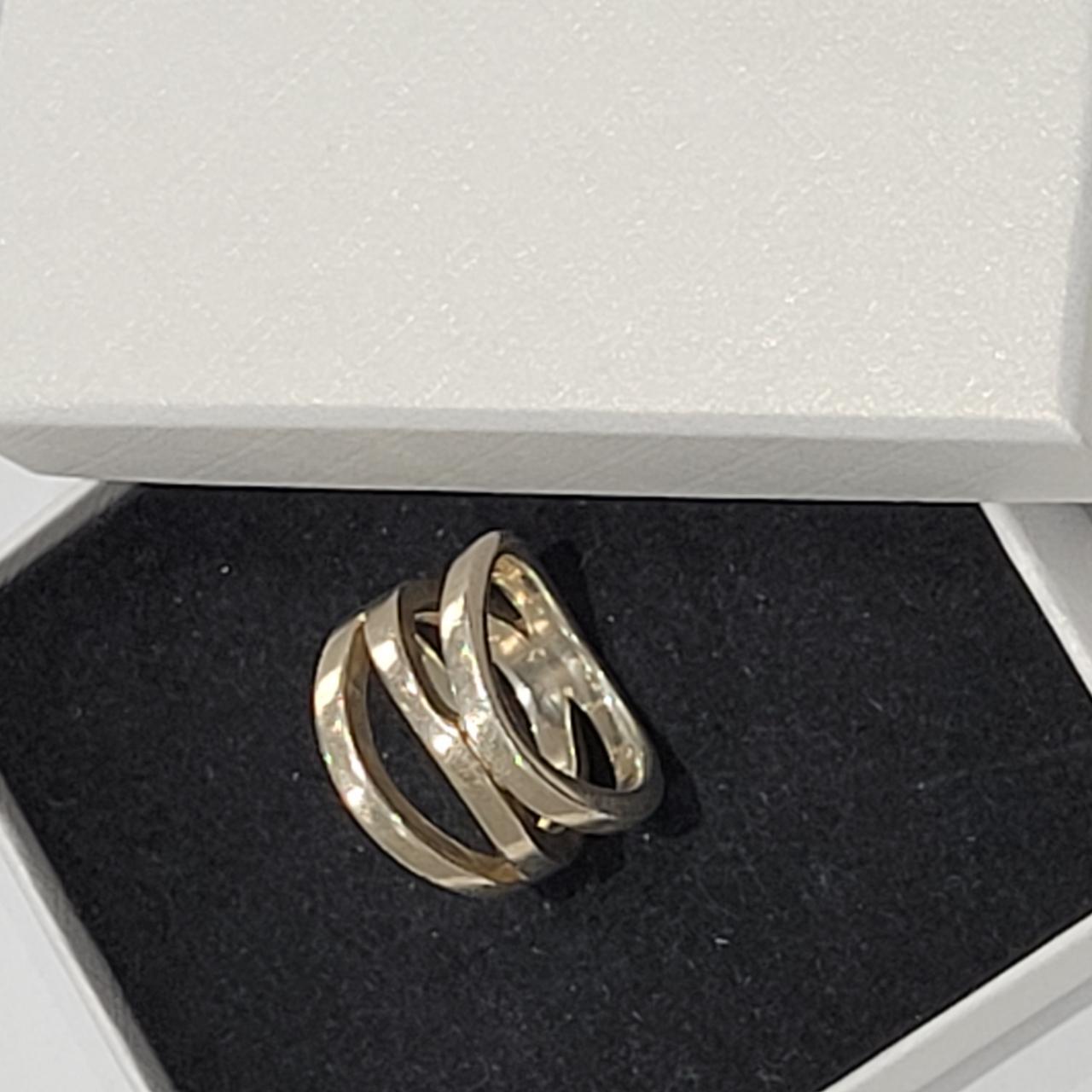 Stunning silver 925 gothic heavy vintage ring -... - Depop